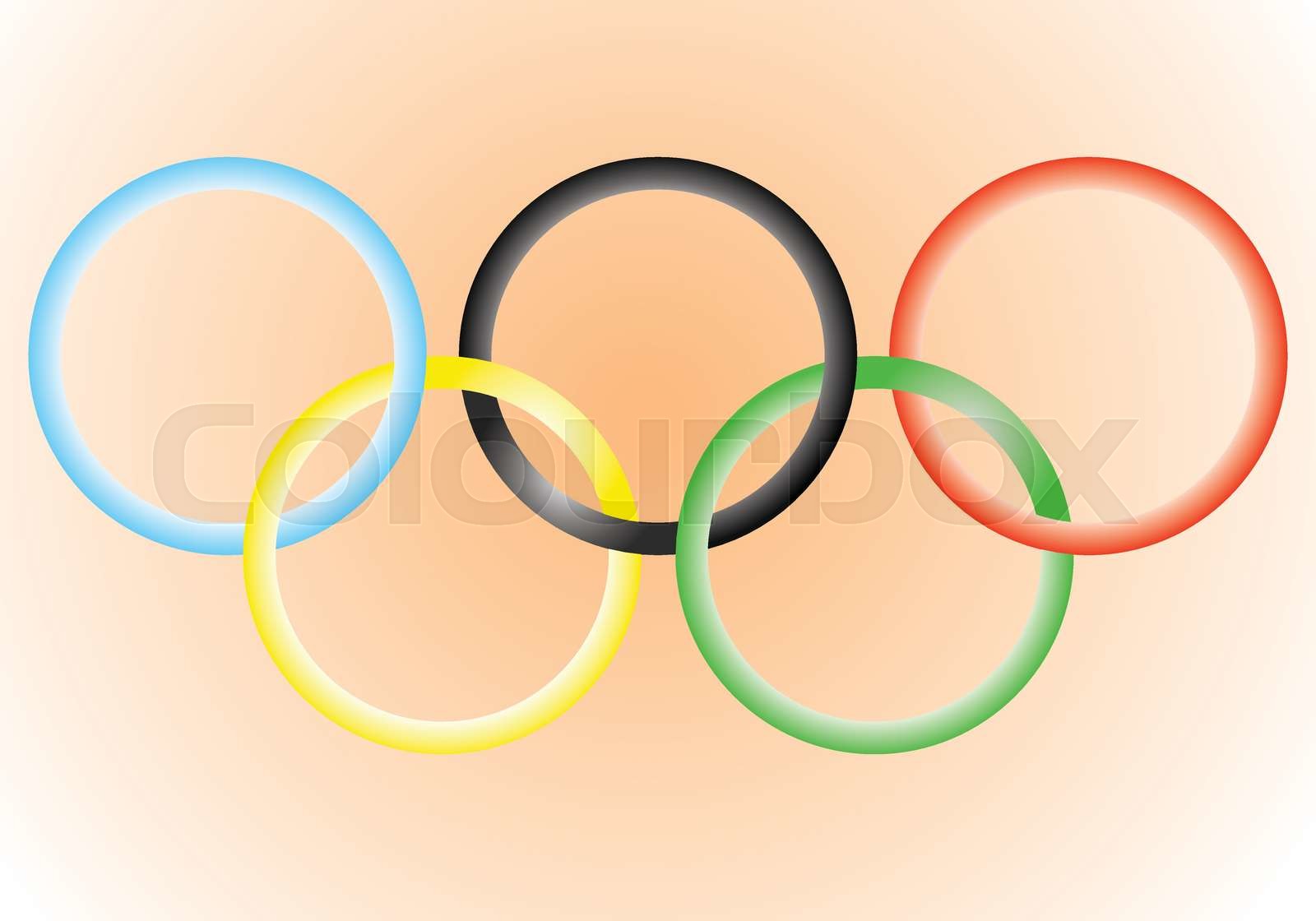 Olympic Rings Symbol | Stock vector | Colourbox