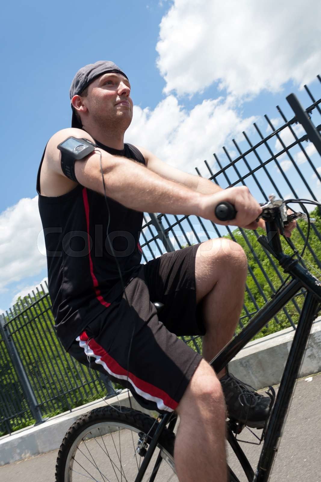 Man Riding a Bike | Stock image | Colourbox