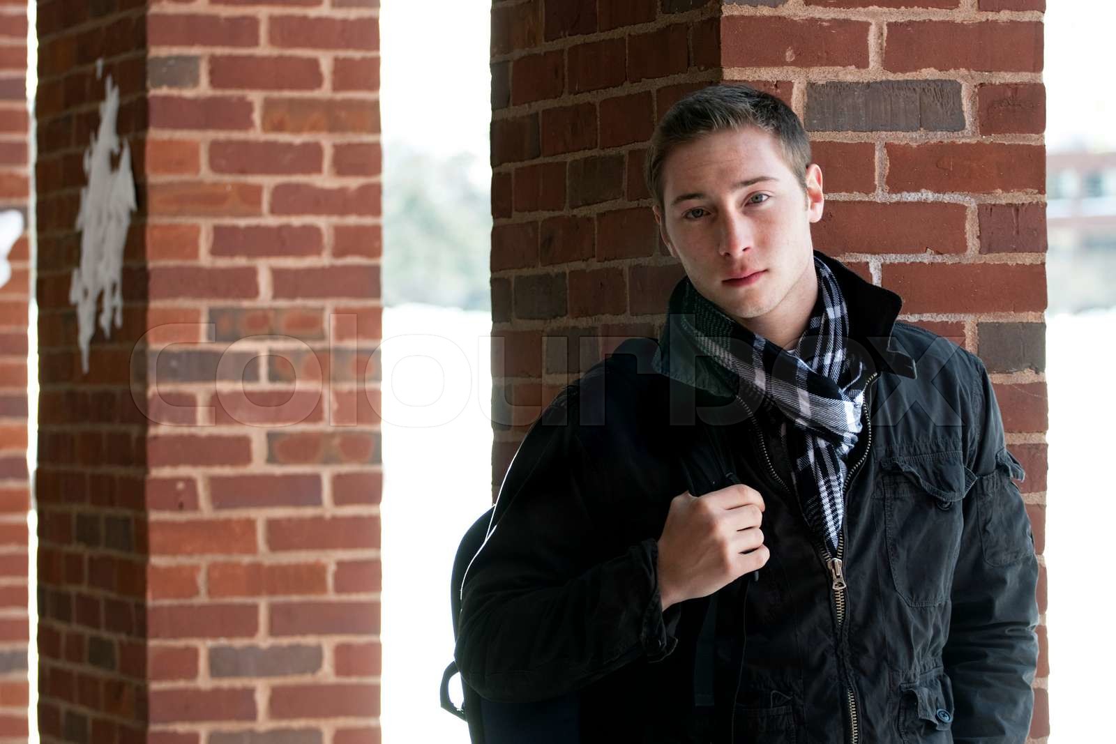 hochschule, adrett, männlich | Stock Bild | Colourbox