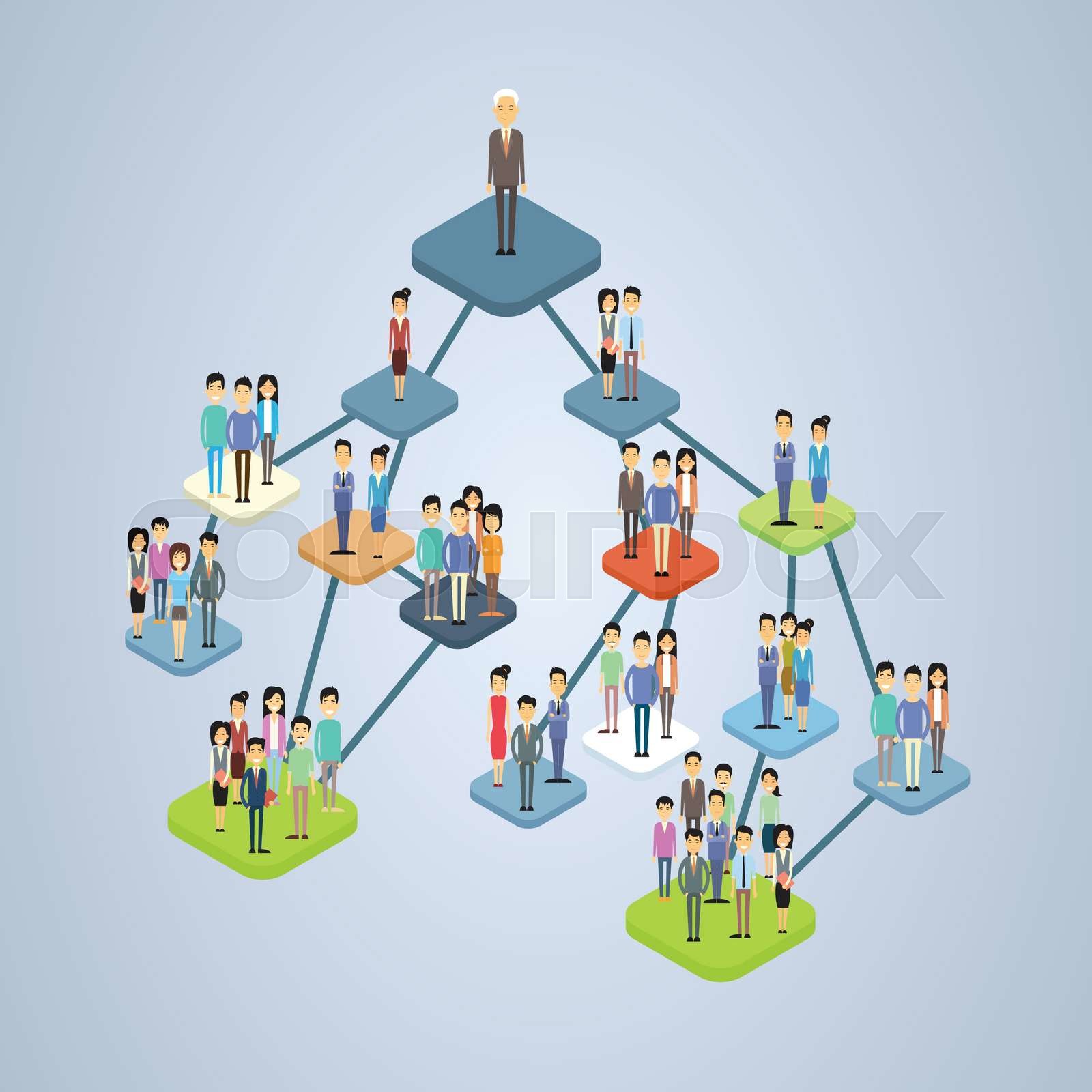 Business Company Structure Management Organisation Chart | Stock vector ...