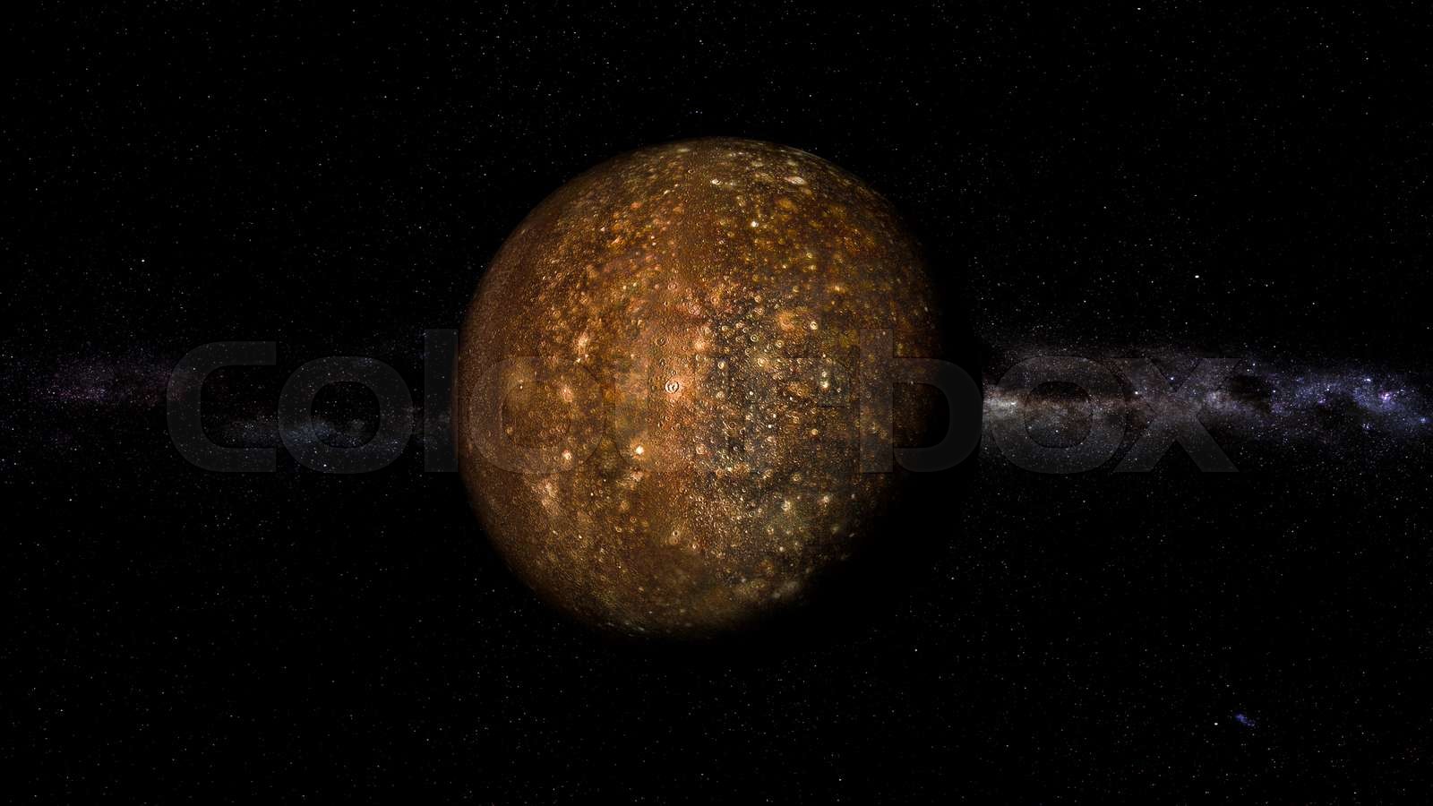 Calisto planet isolated | Stock image | Colourbox