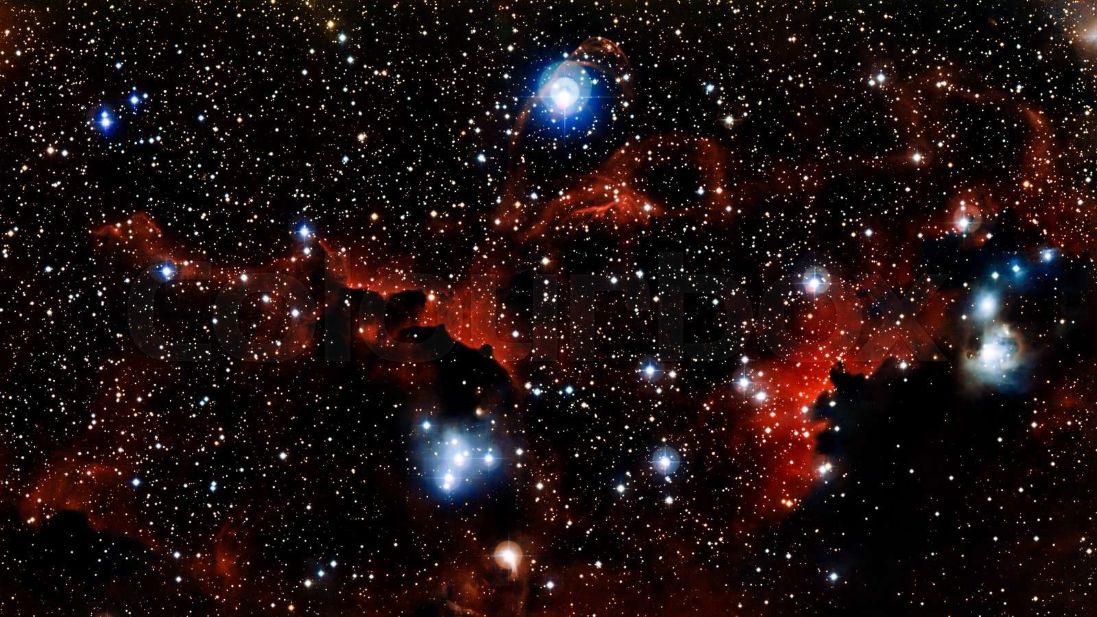 Stars nebula in space. Elements of this image furnished by NASA | Stock ...