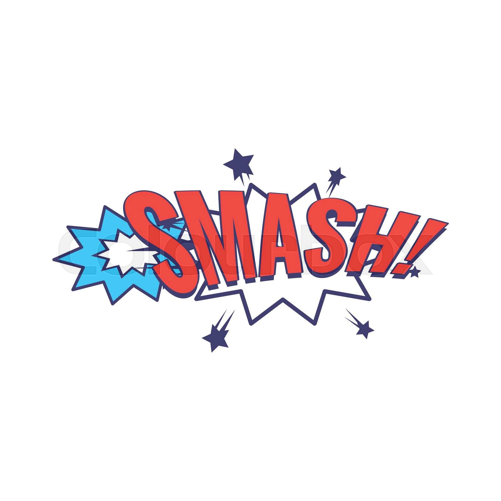 Smash Comic Speech Bubble | Stock vector | Colourbox