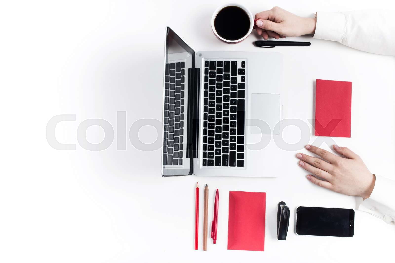 Workplace at the office. Technology. | Stock image | Colourbox