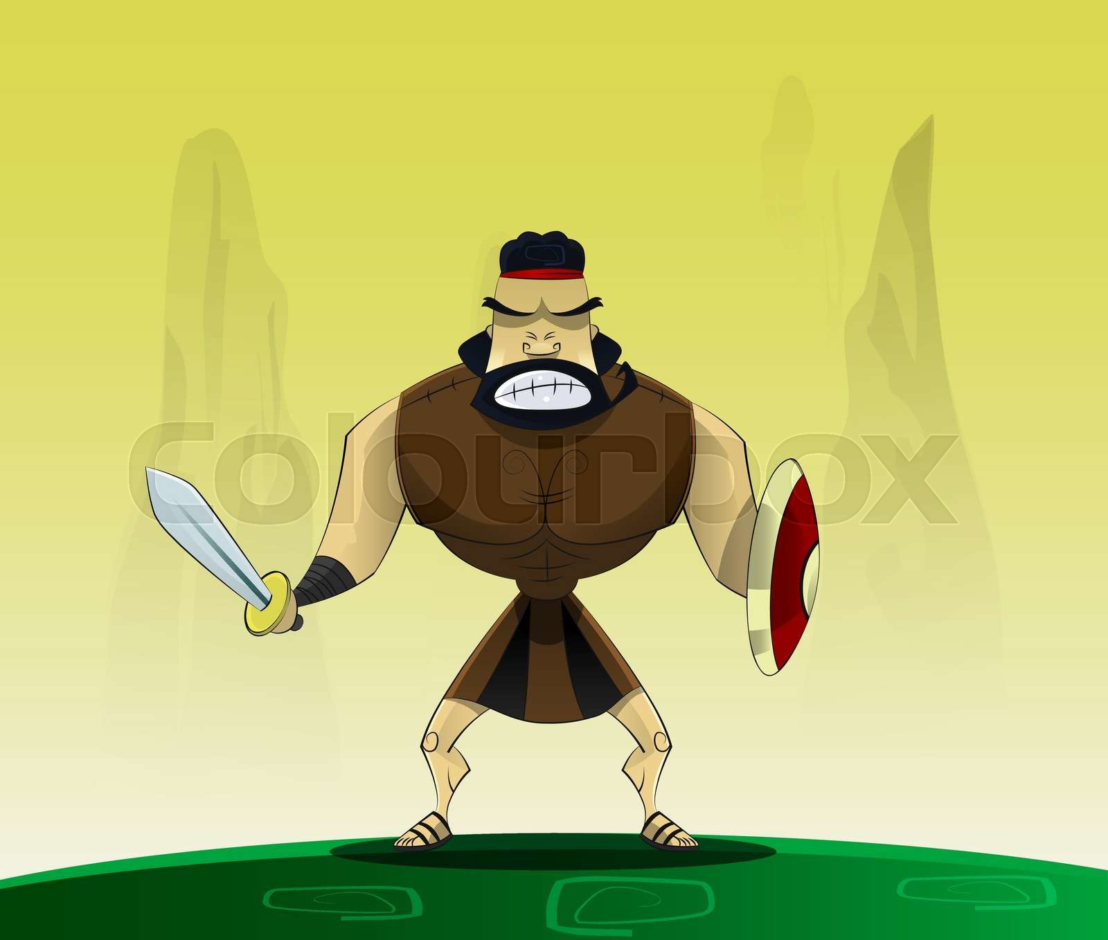 Roman in cartoon style. | Stock vector | Colourbox