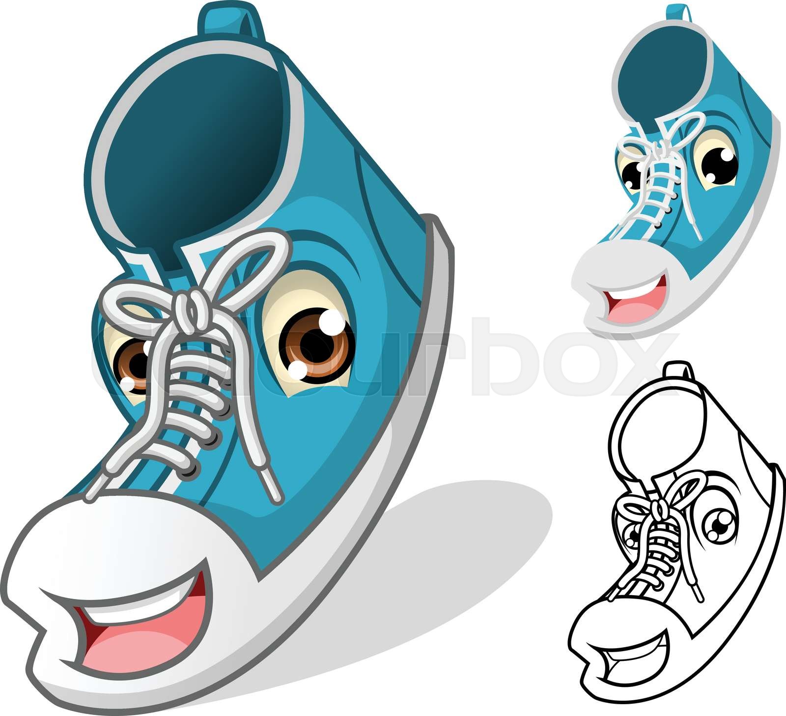 Shoes Mascot Cartoon Character | Stock vector | Colourbox