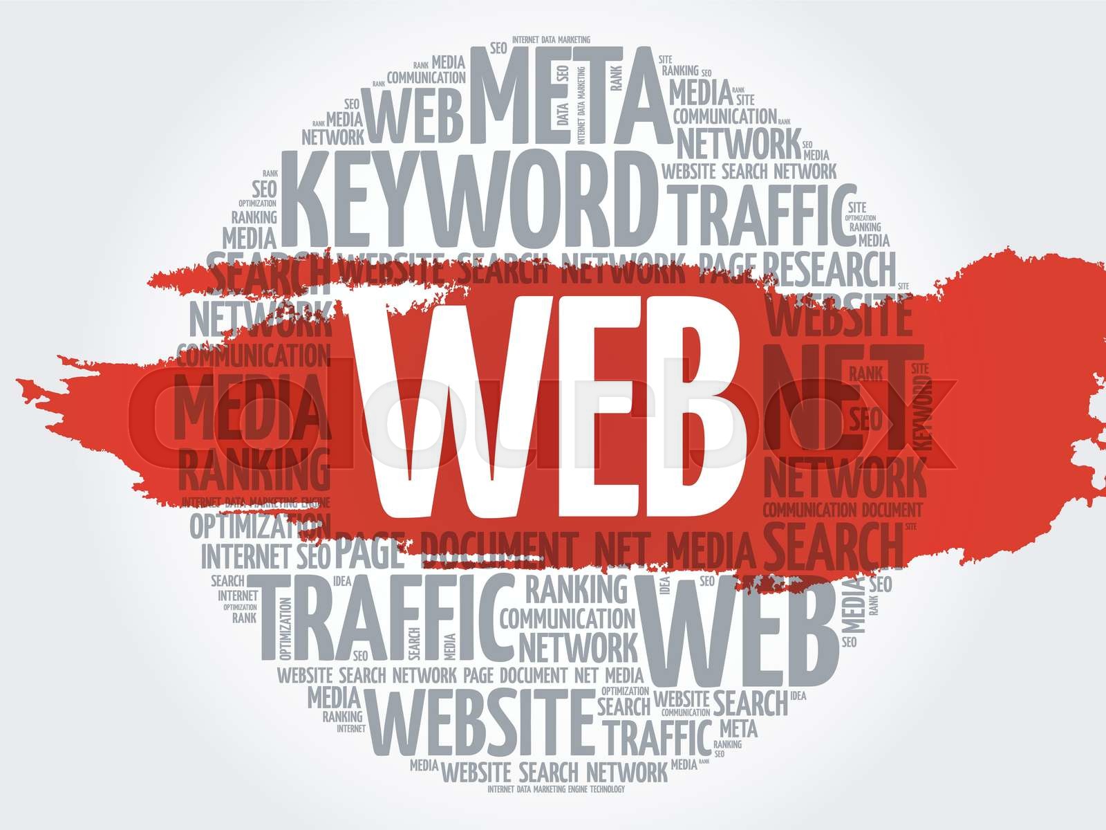 WEB word cloud | Stock vector | Colourbox