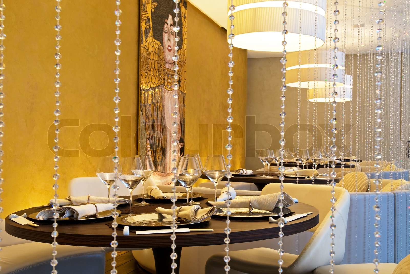 Interior of luxury restaurant | Stock image | Colourbox