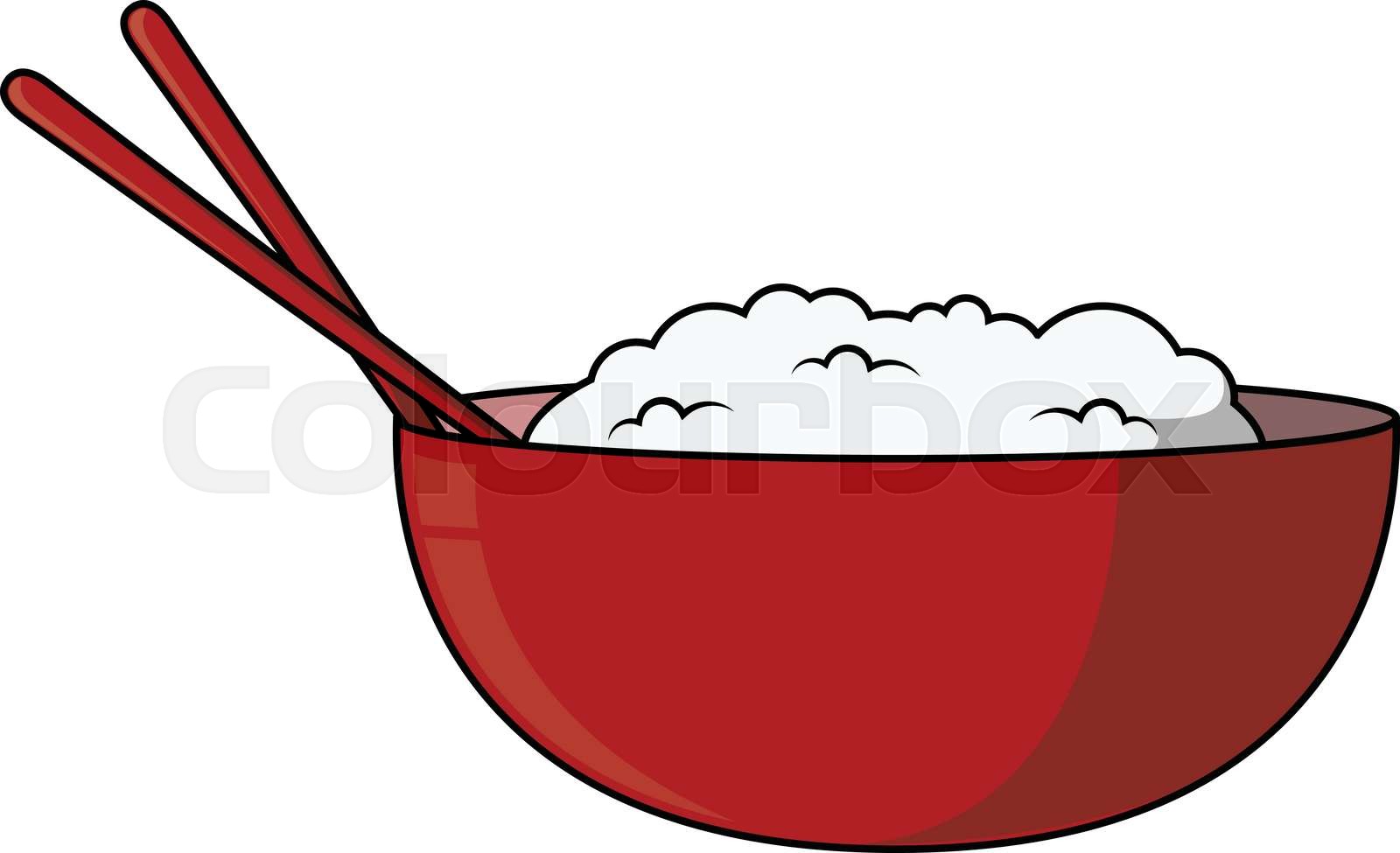 Rice cartoon illustration | Stock vector | Colourbox