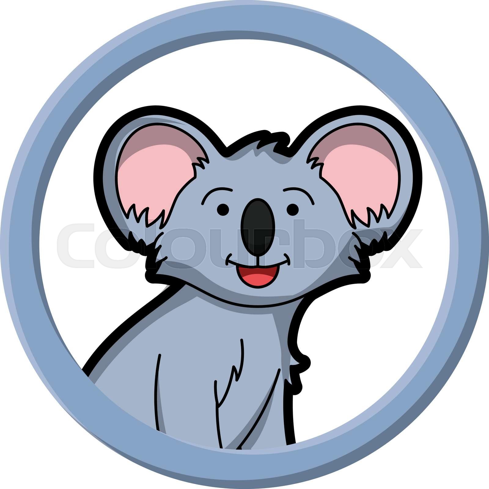 Koala circle banner | Stock vector | Colourbox