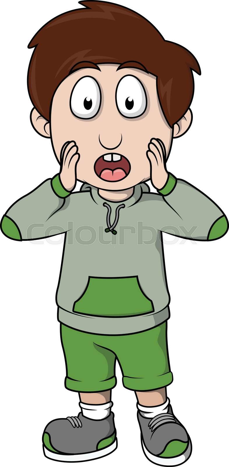 Surprised child | Stock vector | Colourbox