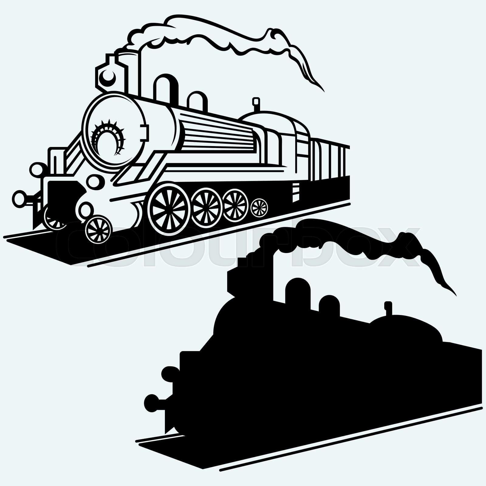 Vintage train. Vector | Stock vector | Colourbox