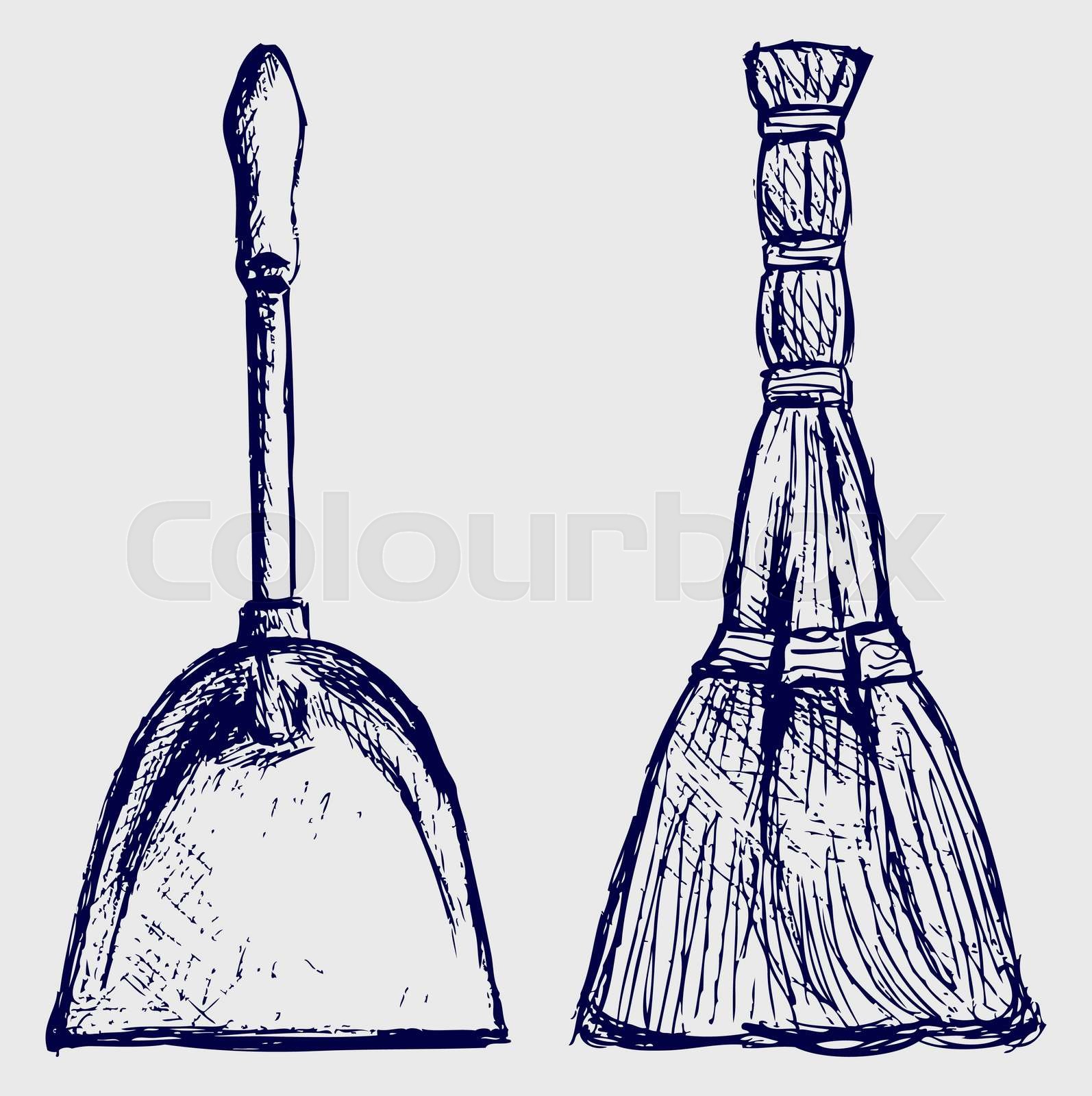 Broom And Dustpan Drawing