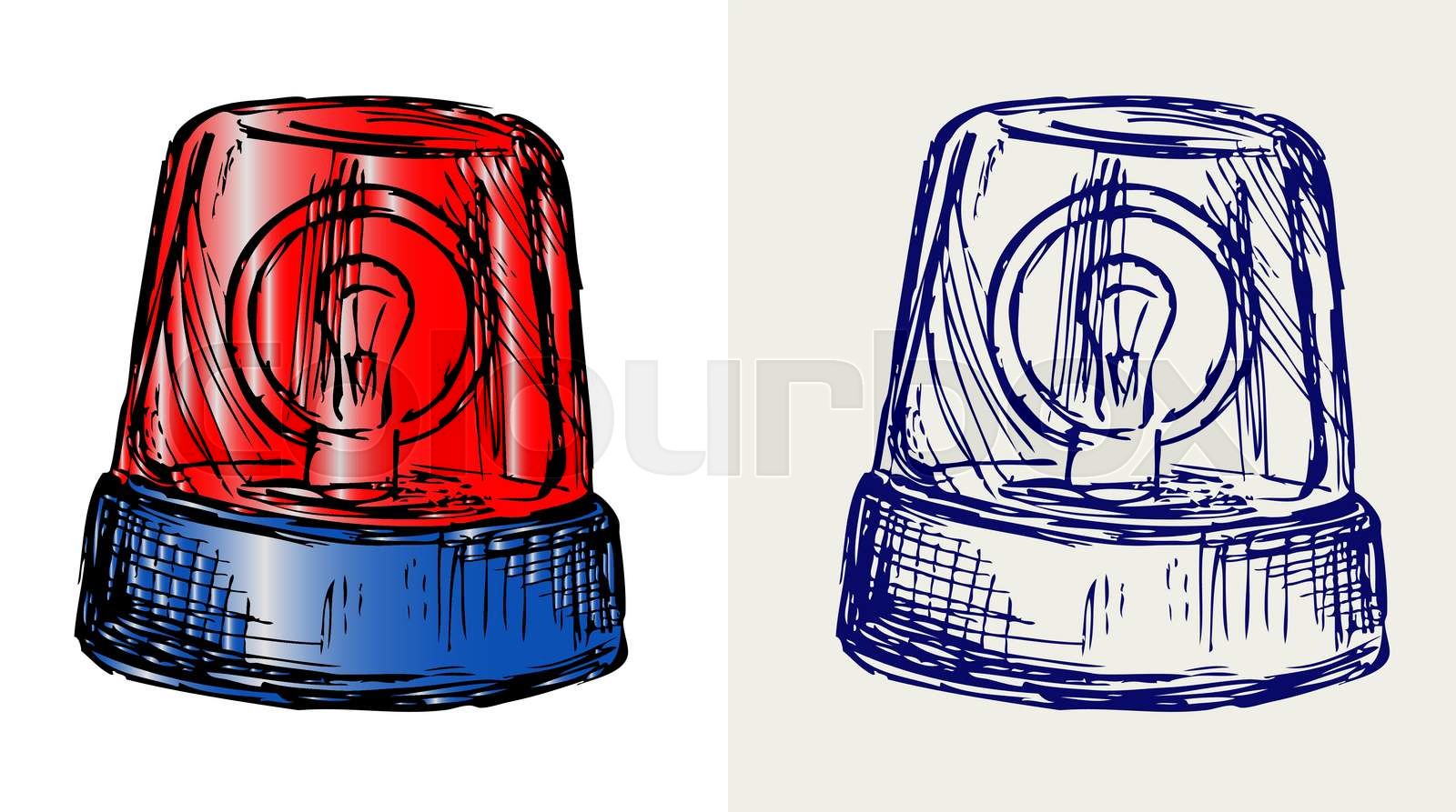 Flashing light. Vector | Stock vector | Colourbox