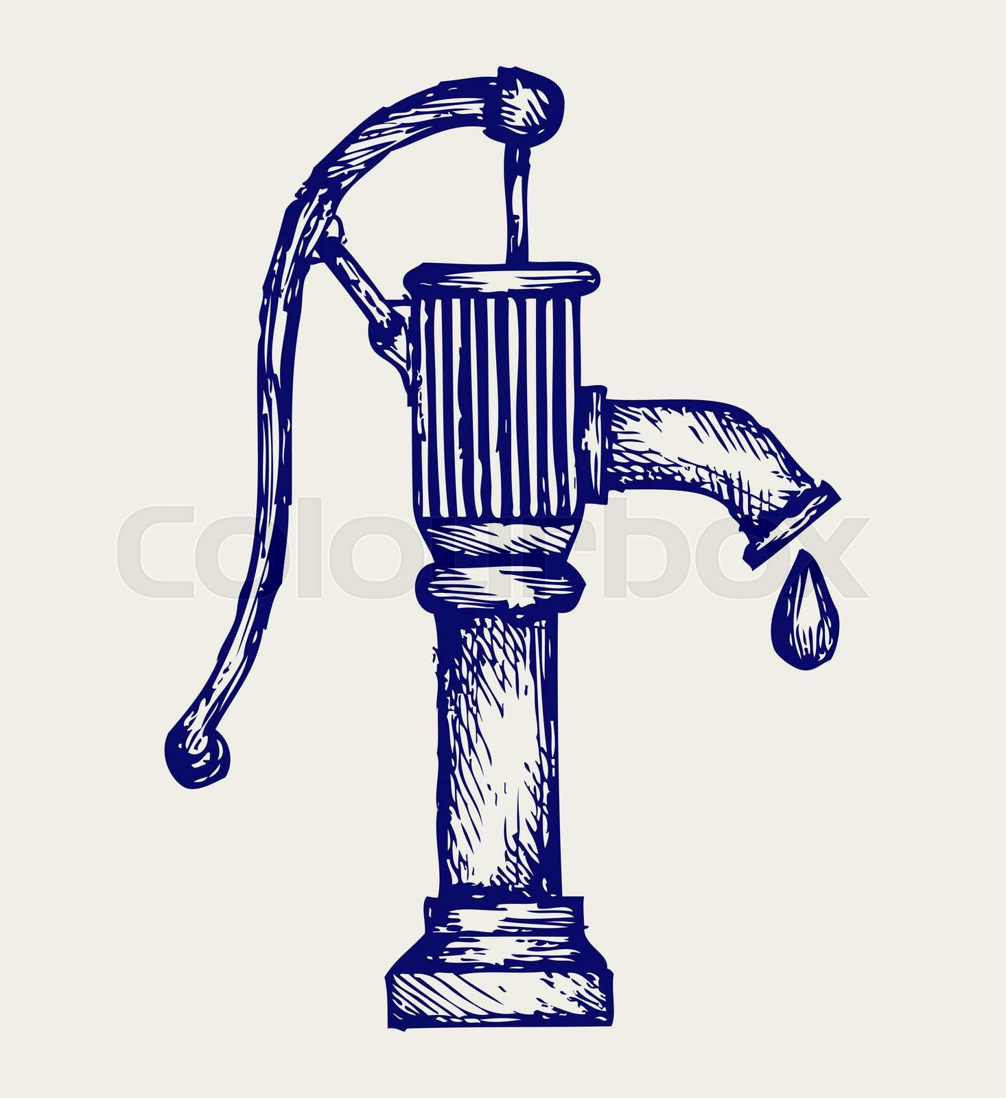 Water pump. Vector | Stock vector | Colourbox