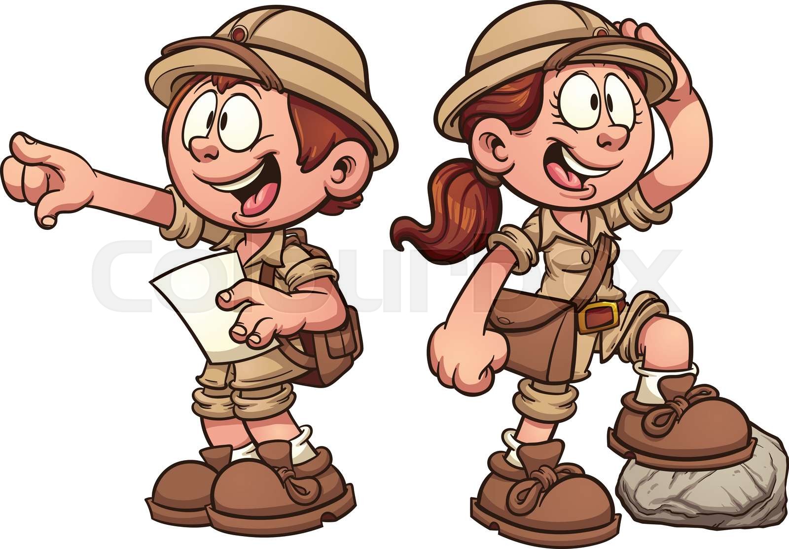Explorer kids | Stock vector | Colourbox