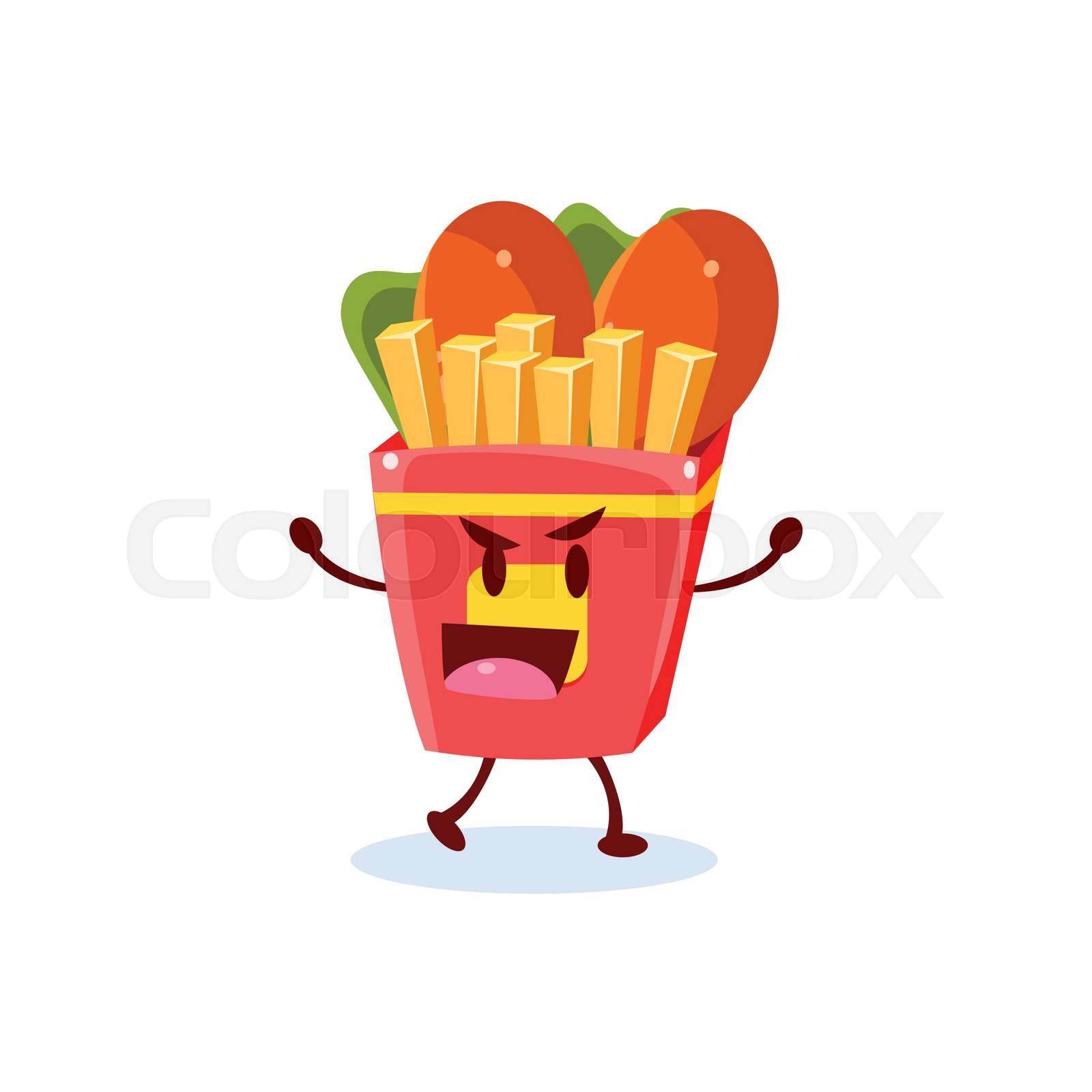 Junk Food Cartoon Character | Stock vector | Colourbox