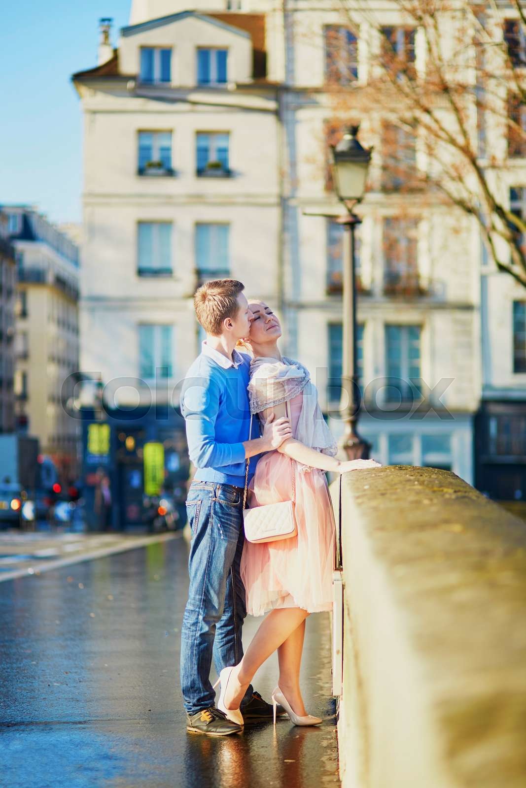 Romantic couple in Paris, France | Stock image | Colourbox