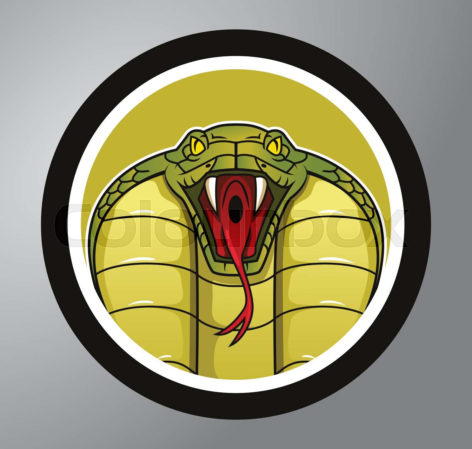 Cobra sticker banner | Stock vector | Colourbox
