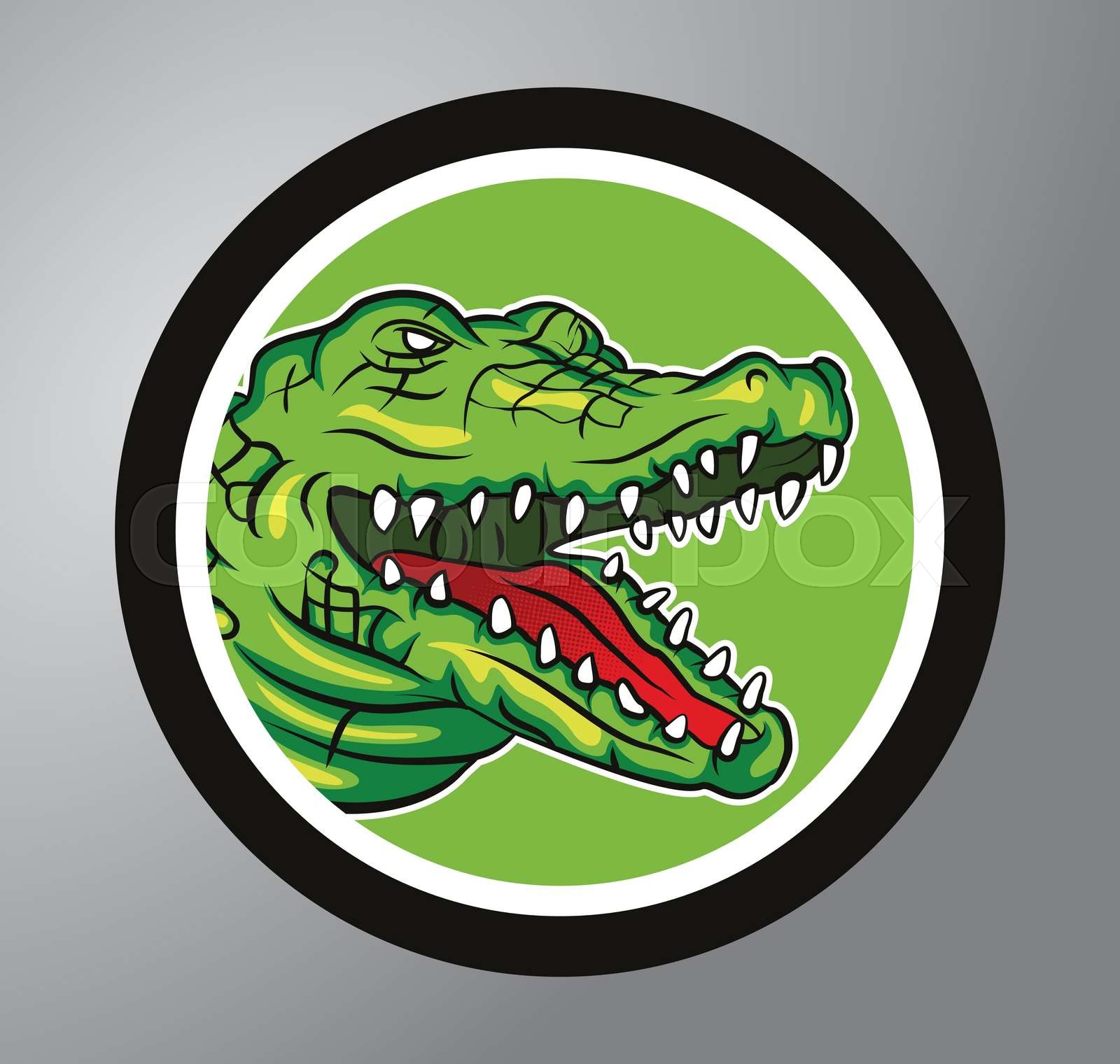 crocodile sticker banner | Stock vector | Colourbox