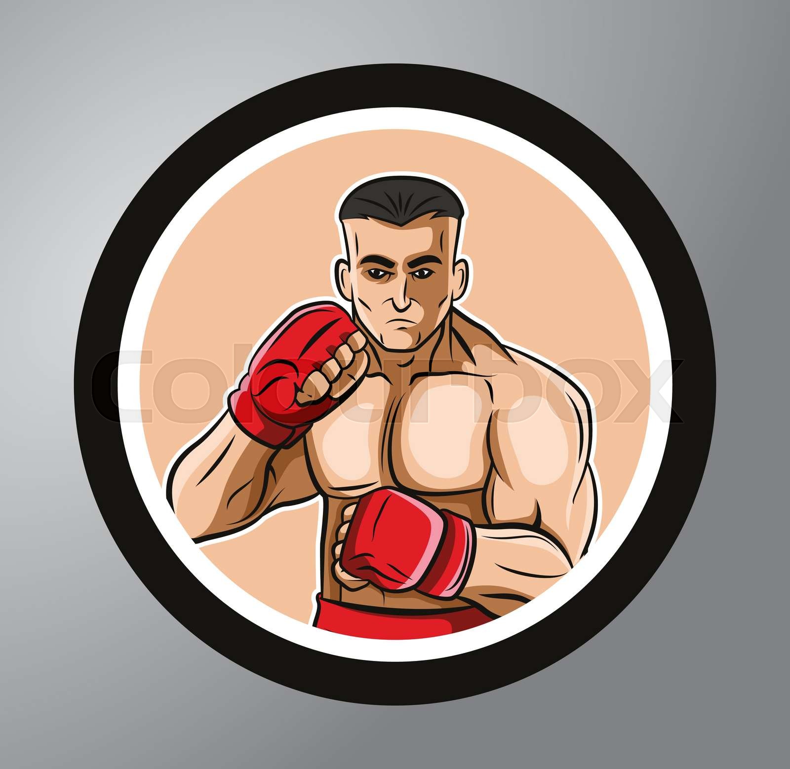 Fighter sticker banner | Stock vector | Colourbox