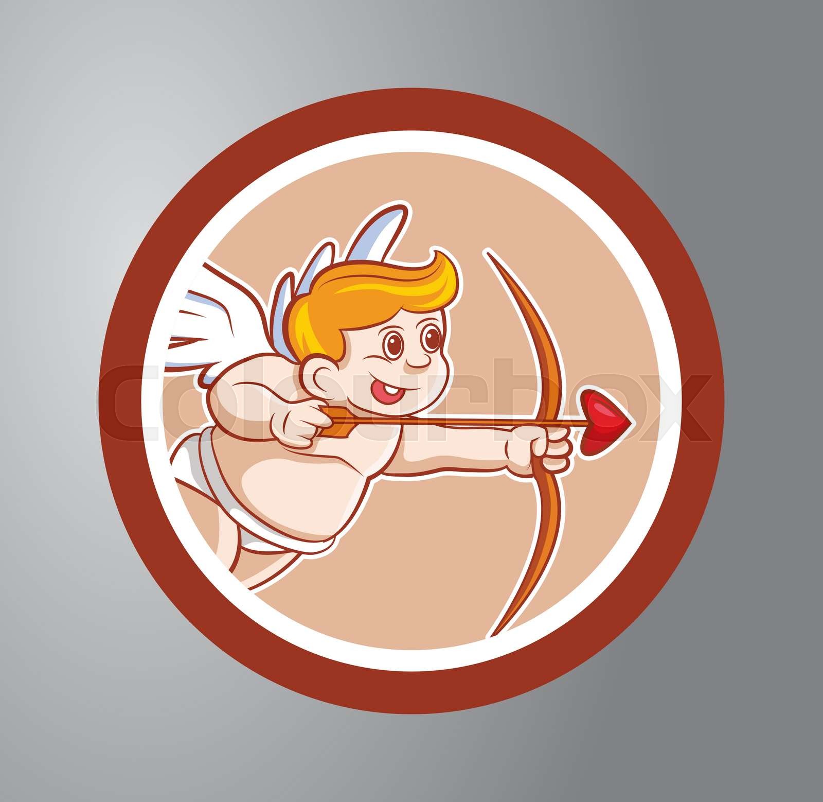 Cupid Circle sticker | Stock vector | Colourbox