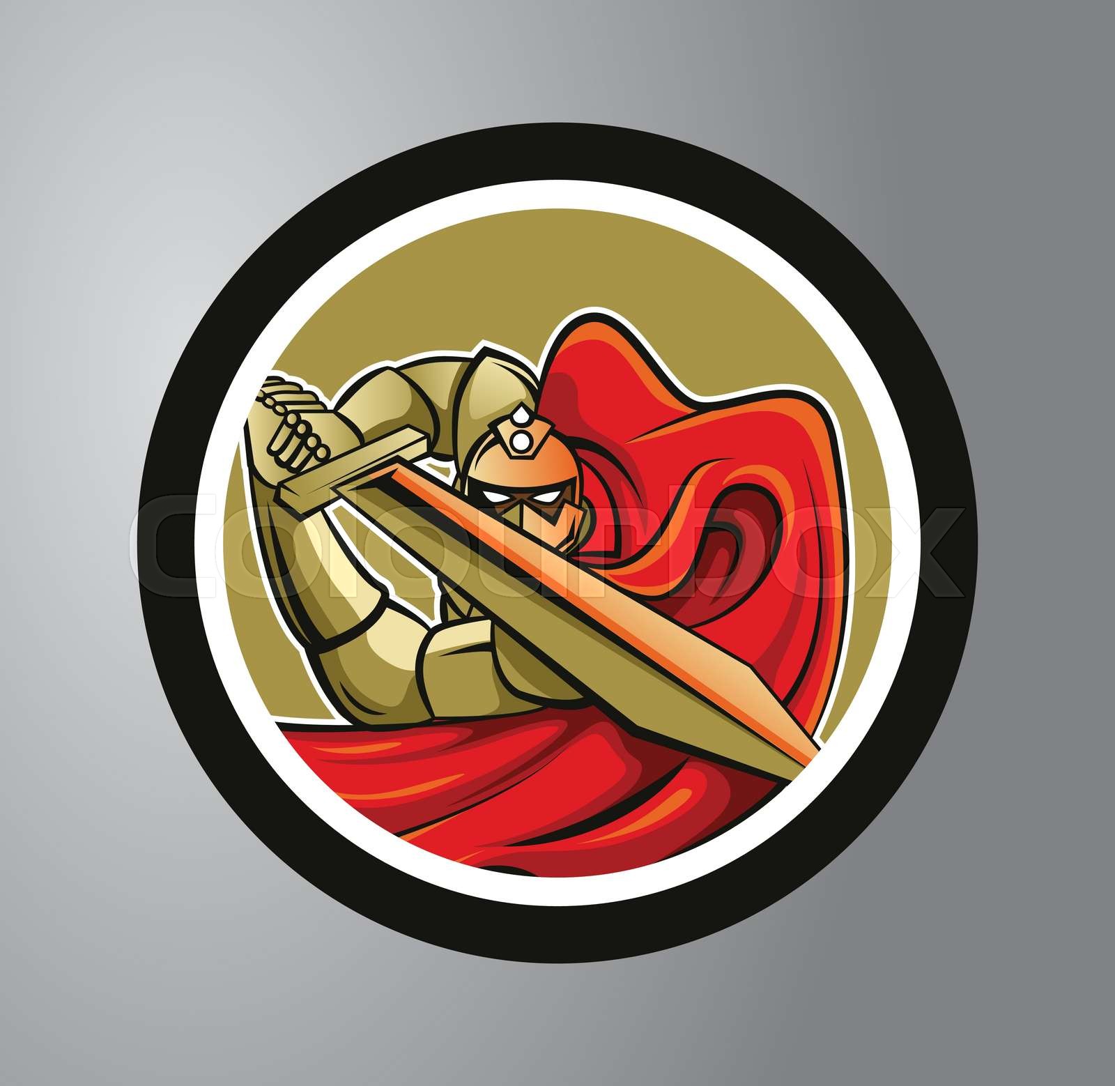 Warrior Knights Circle sticker | Stock vector | Colourbox