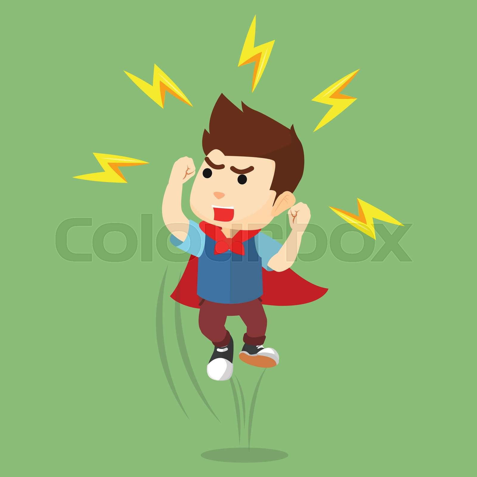 Boy have a super power | Stock vector | Colourbox