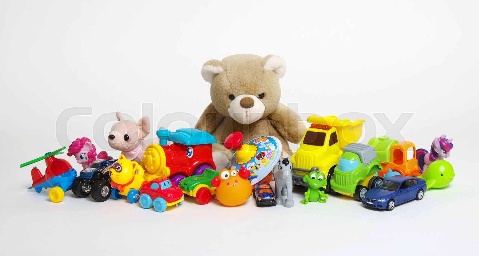 Toys on a white | Stock image | Colourbox