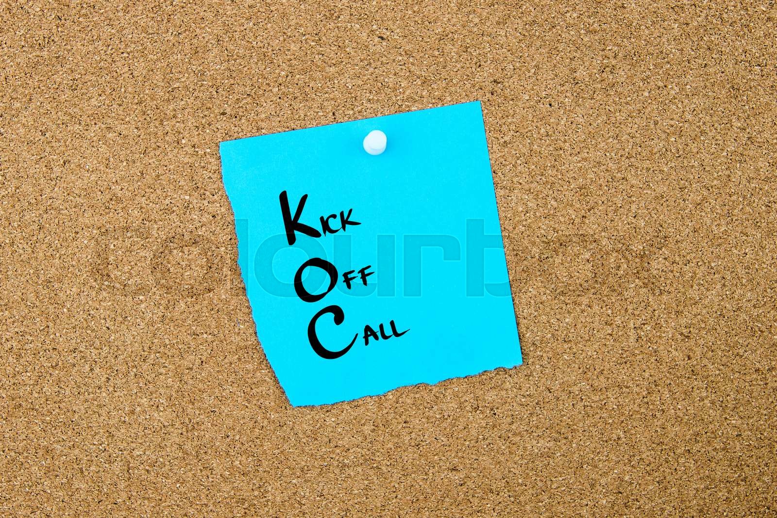 Business Acronym KOC Kick Off Call | Stock image | Colourbox
