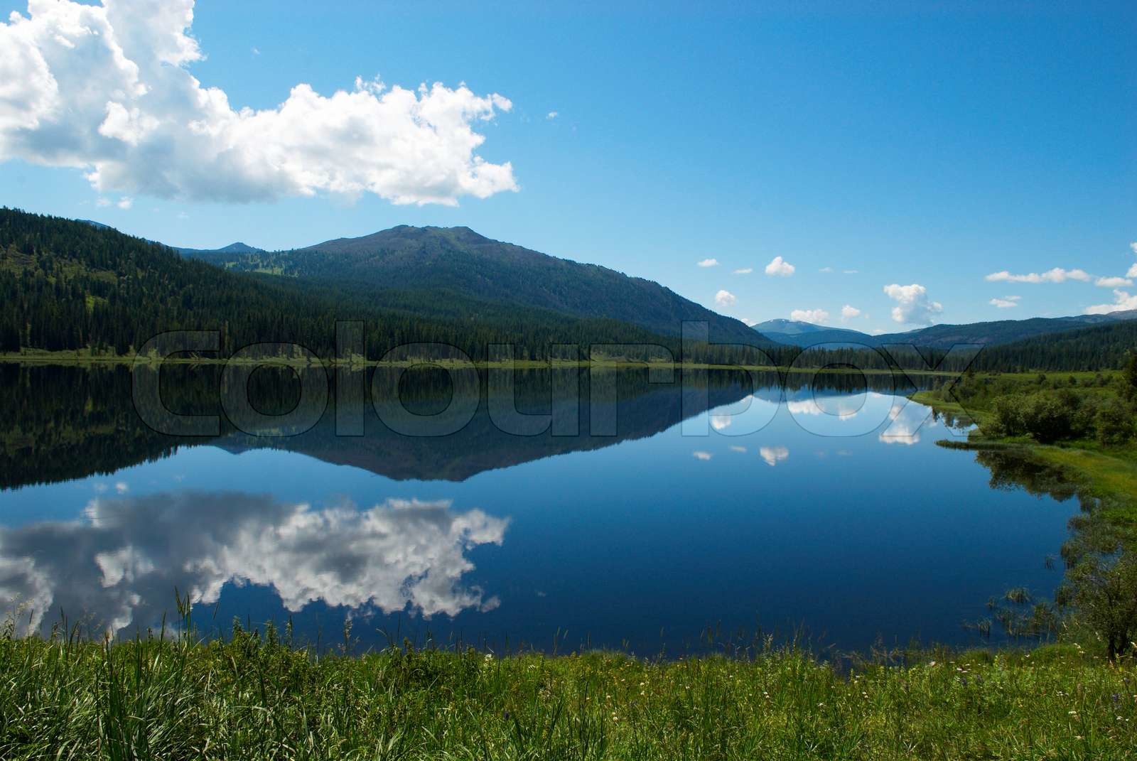 Reflection in lake | Stock image | Colourbox