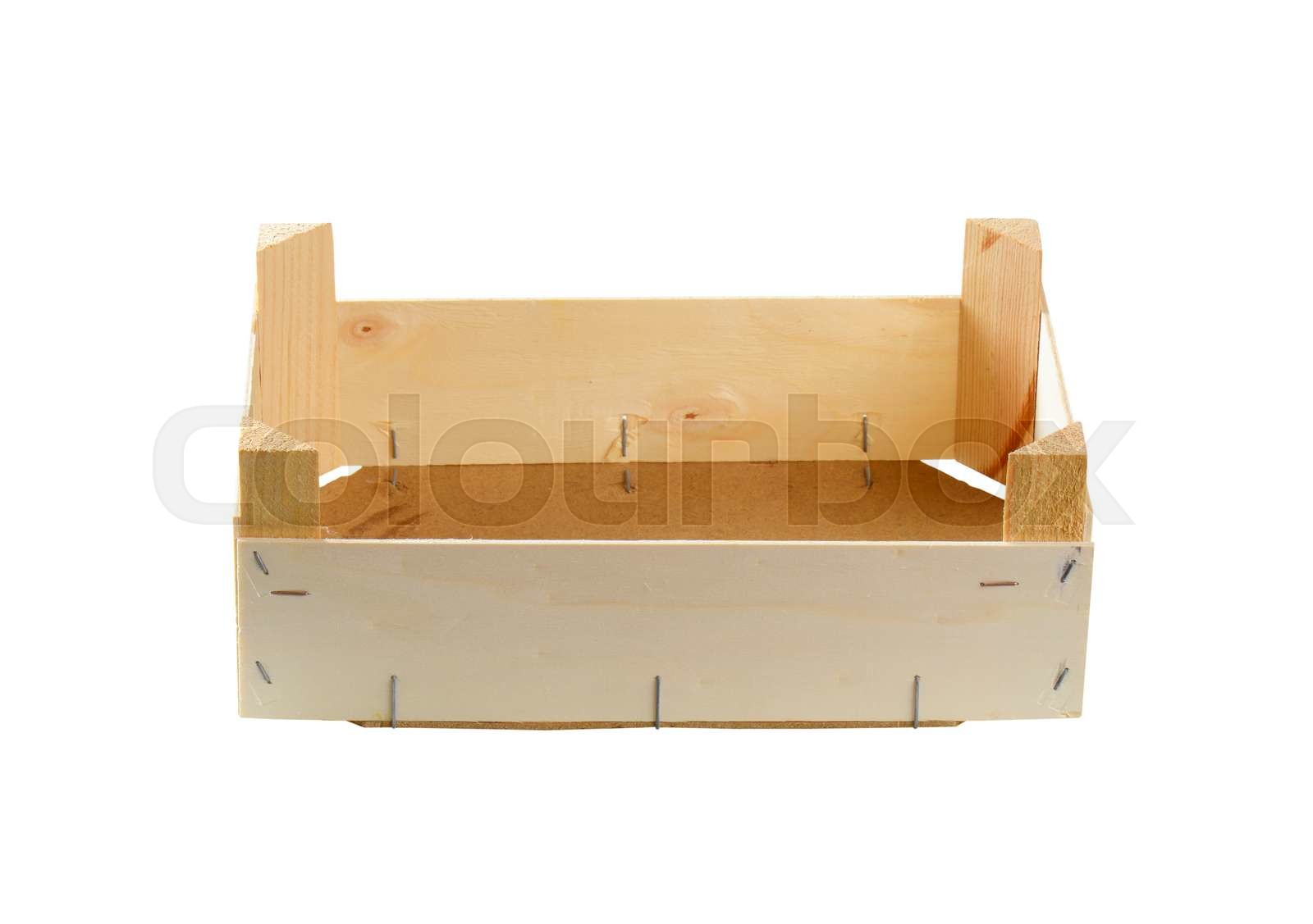 Empty wooden crate | Stock image | Colourbox