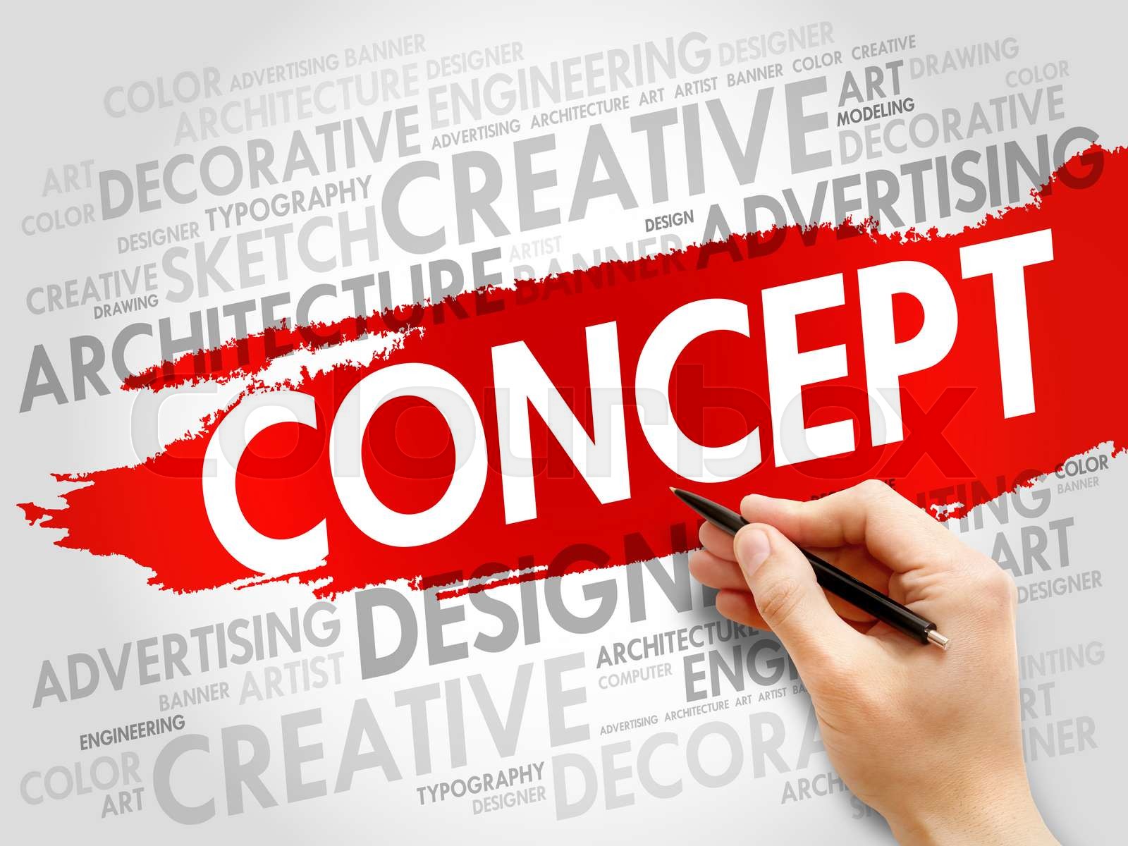 CONCEPT word cloud | Stock image | Colourbox