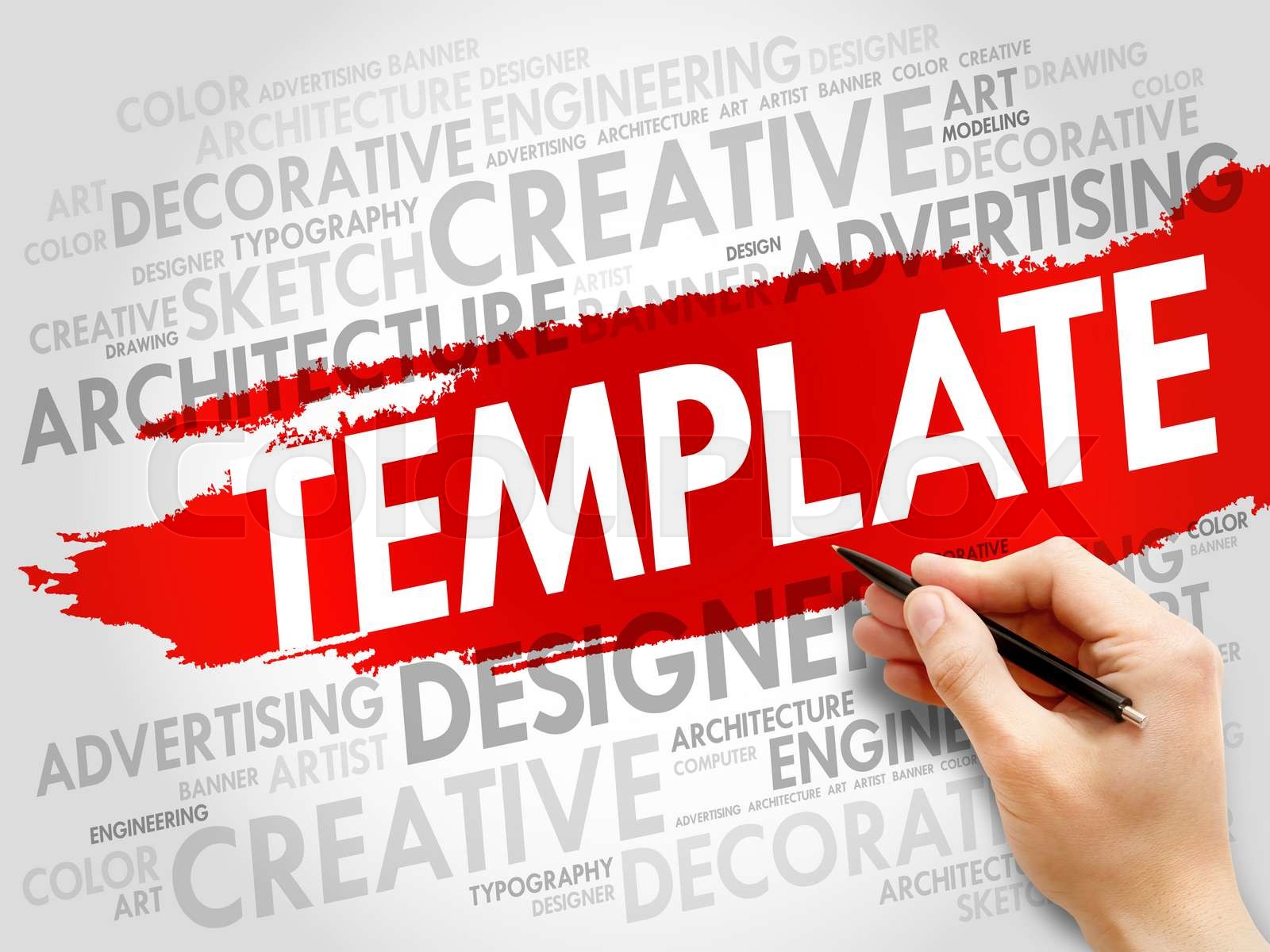 TEMPLATE word cloudc | Stock image | Colourbox