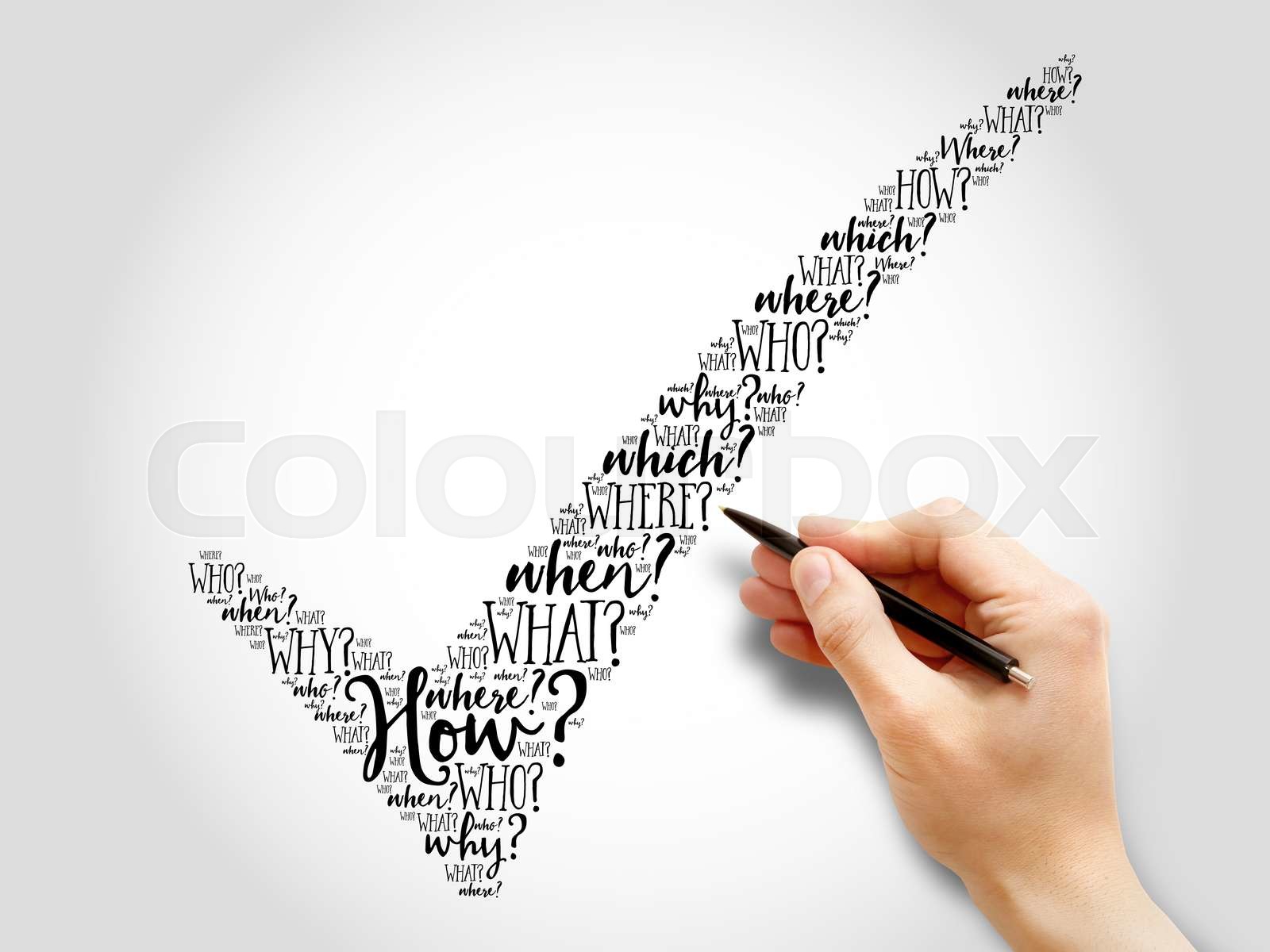 Question Words Check Mark Stock Image Colourbox question-words-check-mark-stock-image-colourbox
