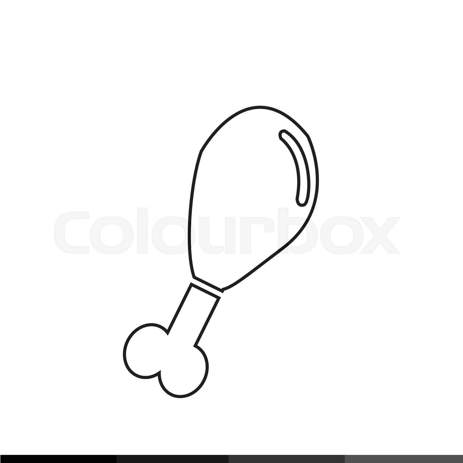 Chicken wing icon Illustration design | Stock vector | Colourbox