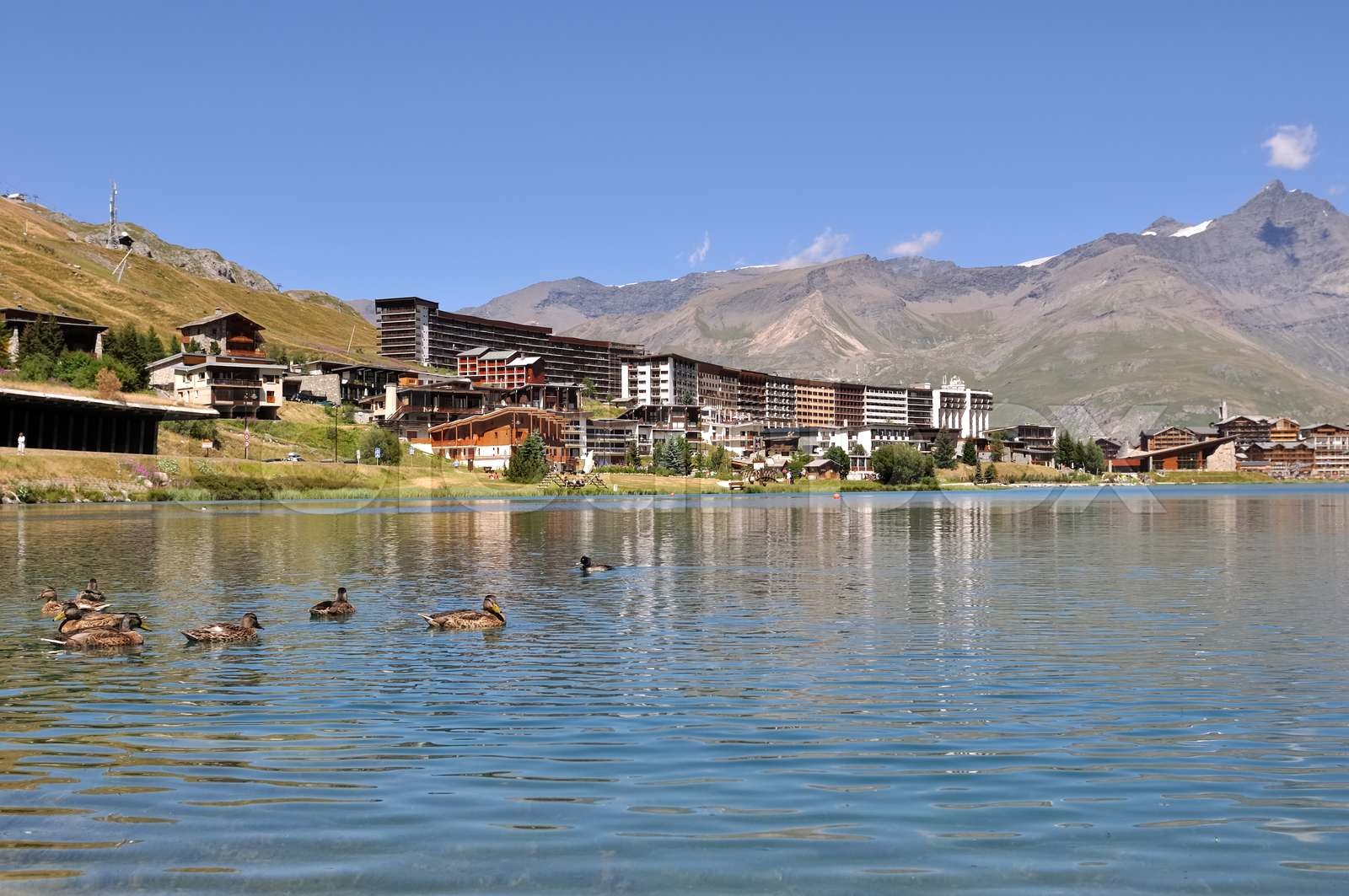 lake of Tignes in summer | Stock image | Colourbox