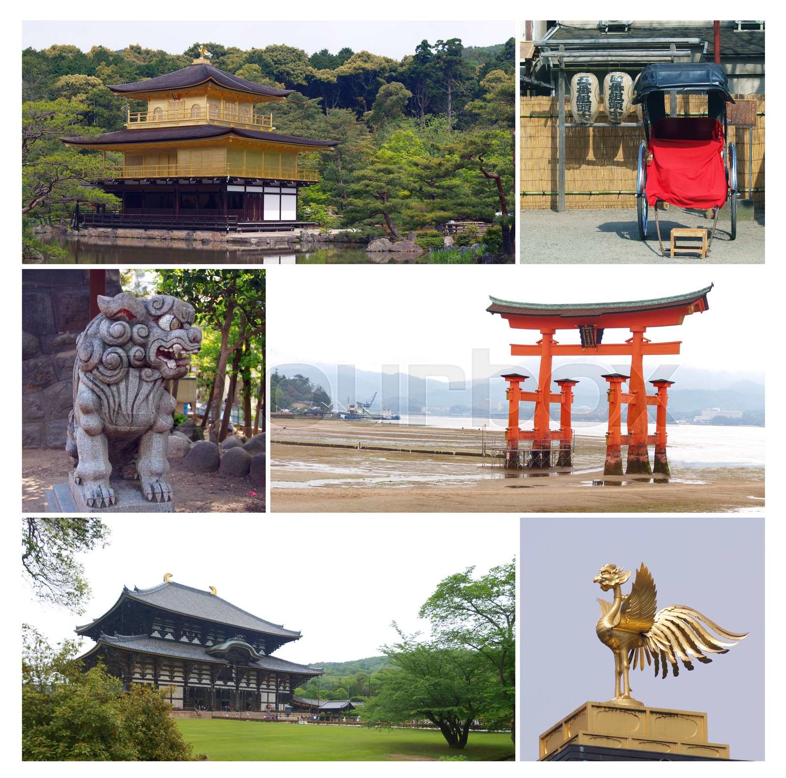 Japanese collage | Stock image | Colourbox