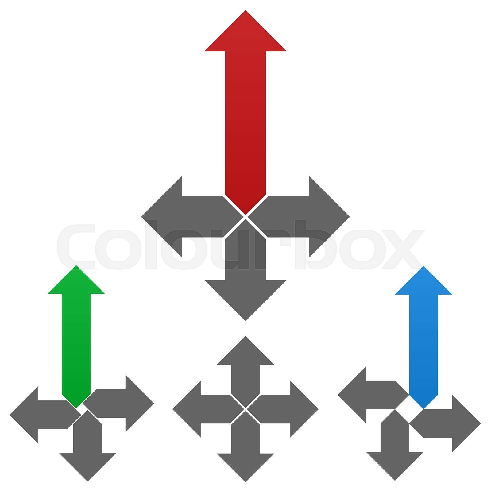 pfeil, stil, abstrakt | Stock-Vektor | Colourbox
