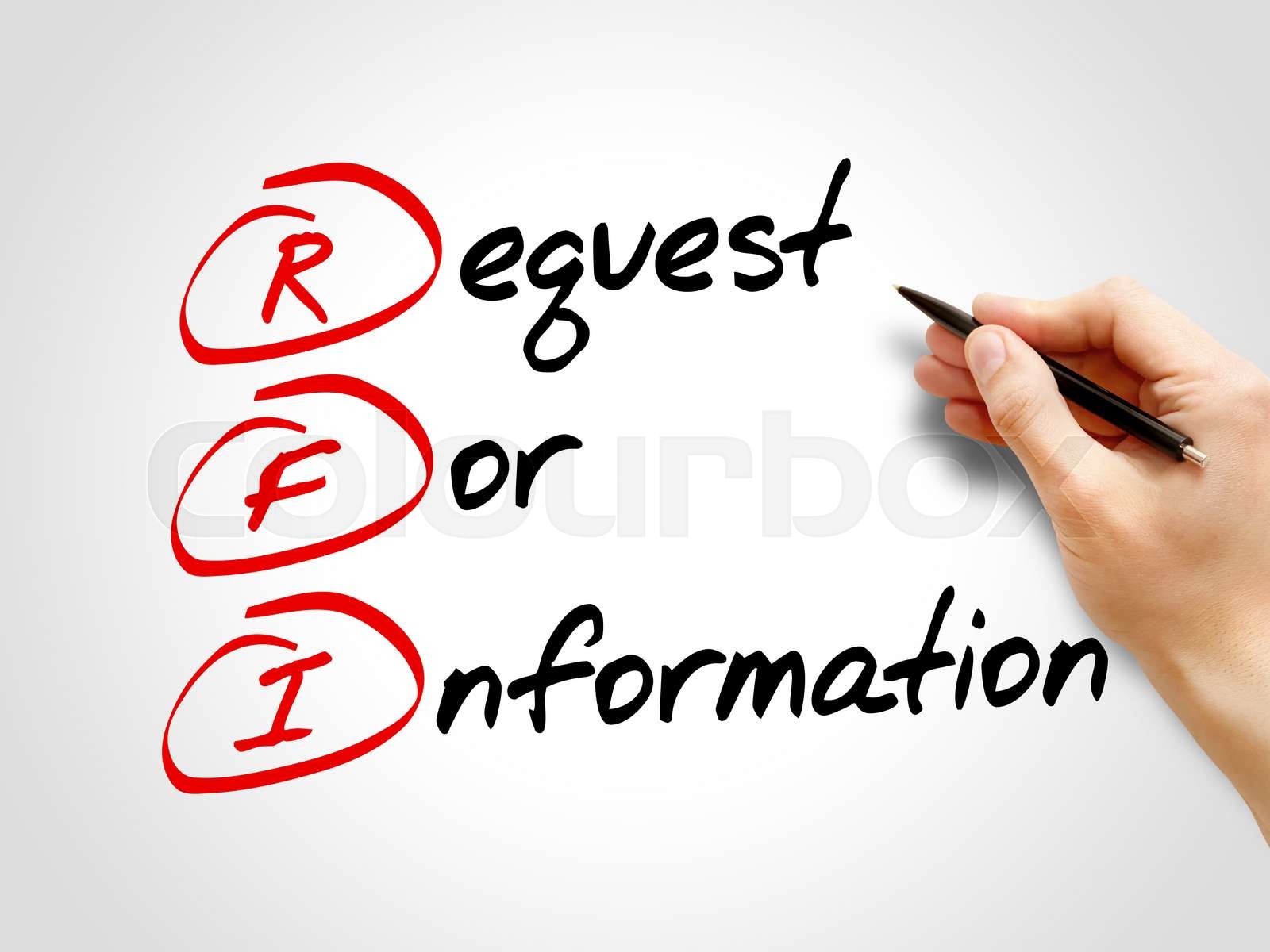 RFI Request For Information | Stock image | Colourbox