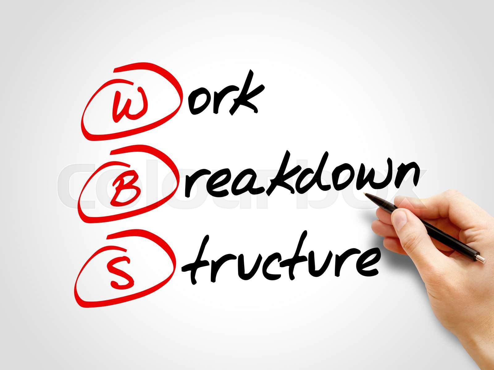 WBS - Work Breakdown Structure | Stock image | Colourbox