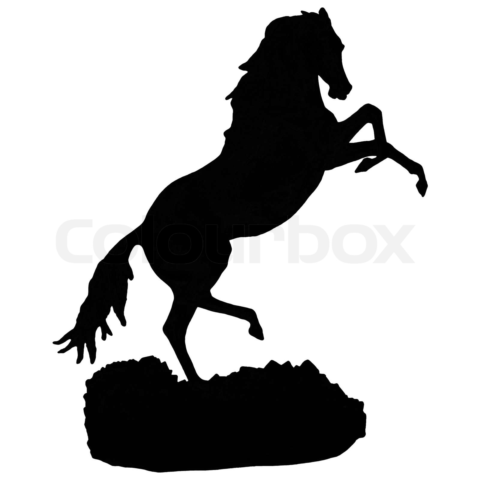 Pferd-silhouette | Stock Bild | Colourbox