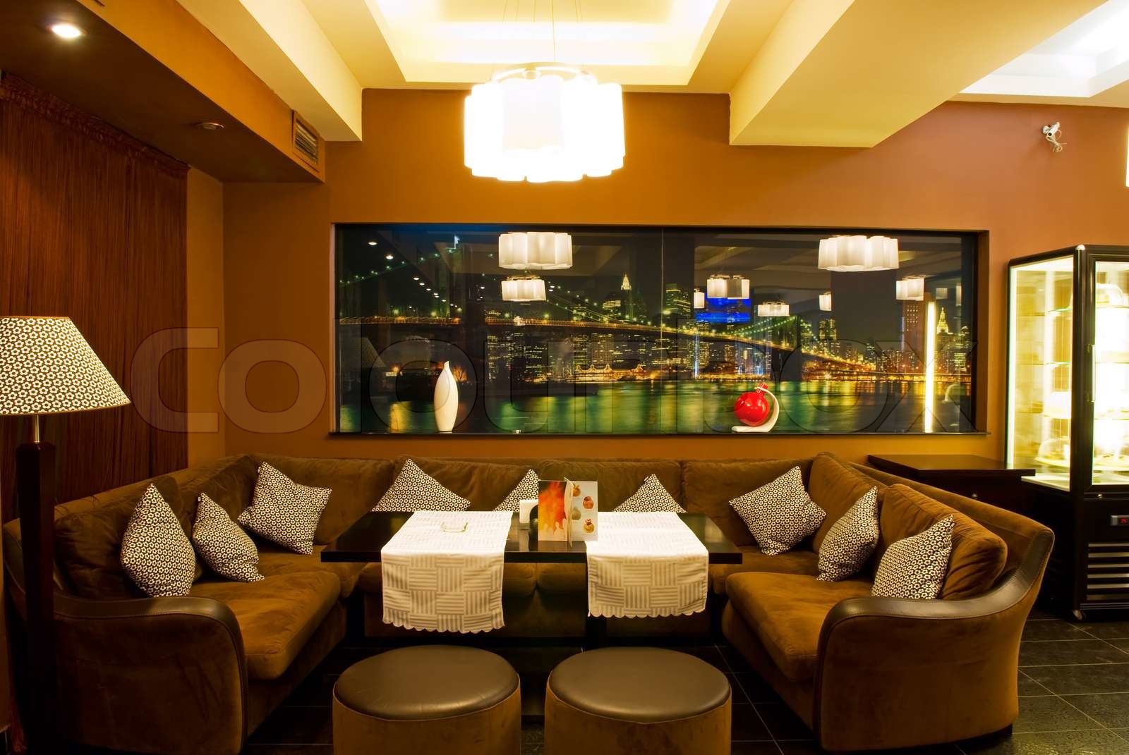 Interior of coffee restaurant | Stock image | Colourbox