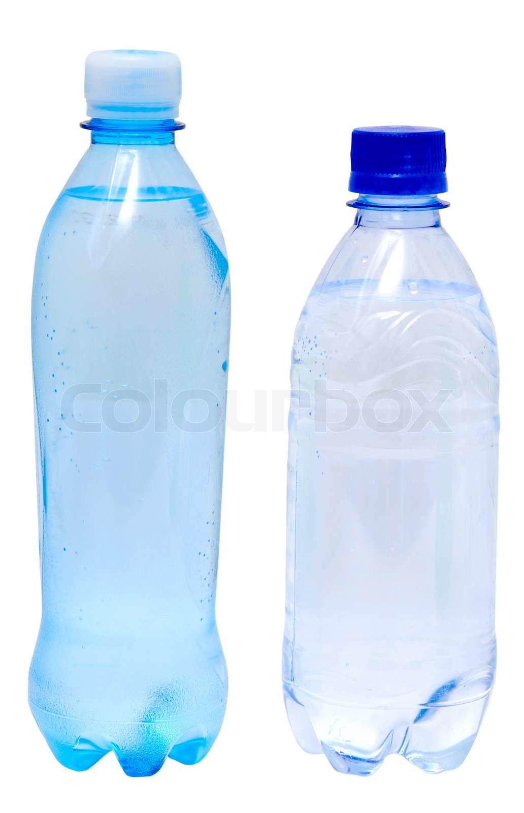 bottles with water isolated on white | Stock image | Colourbox