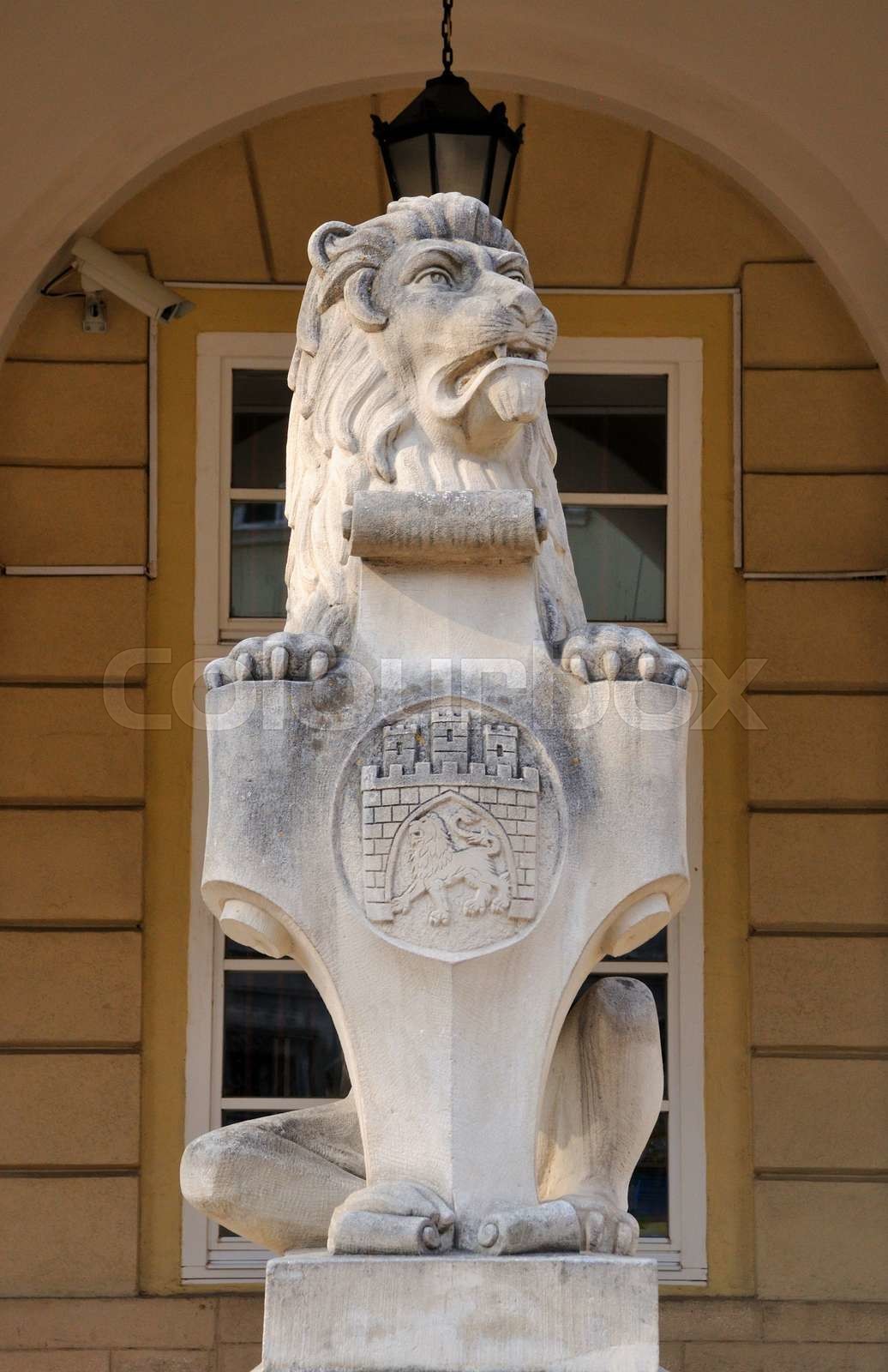 Lion statue in Lviv Ukraine | Stock image | Colourbox