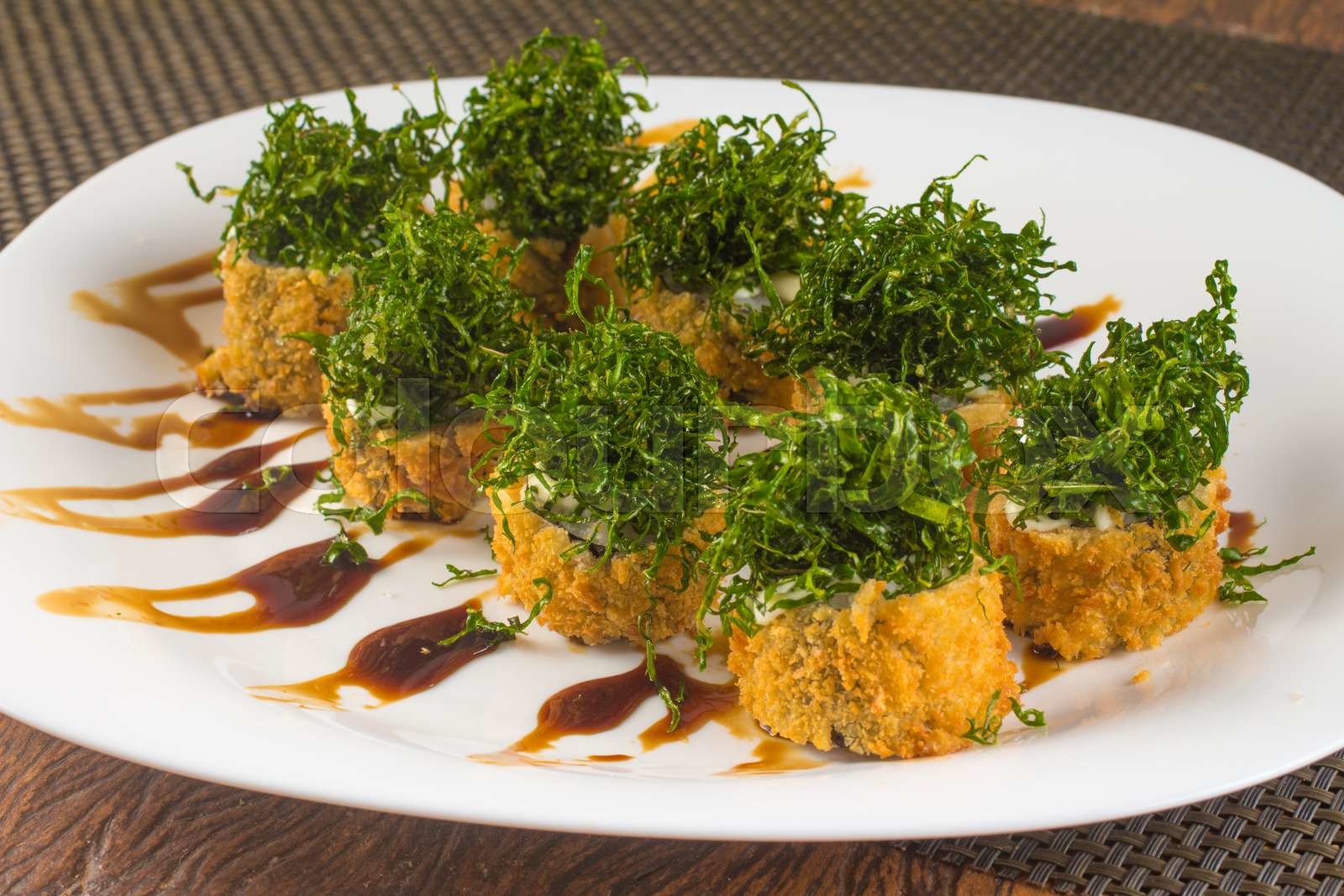 Traditional Brazilian Sushi Couve | Stock image | Colourbox