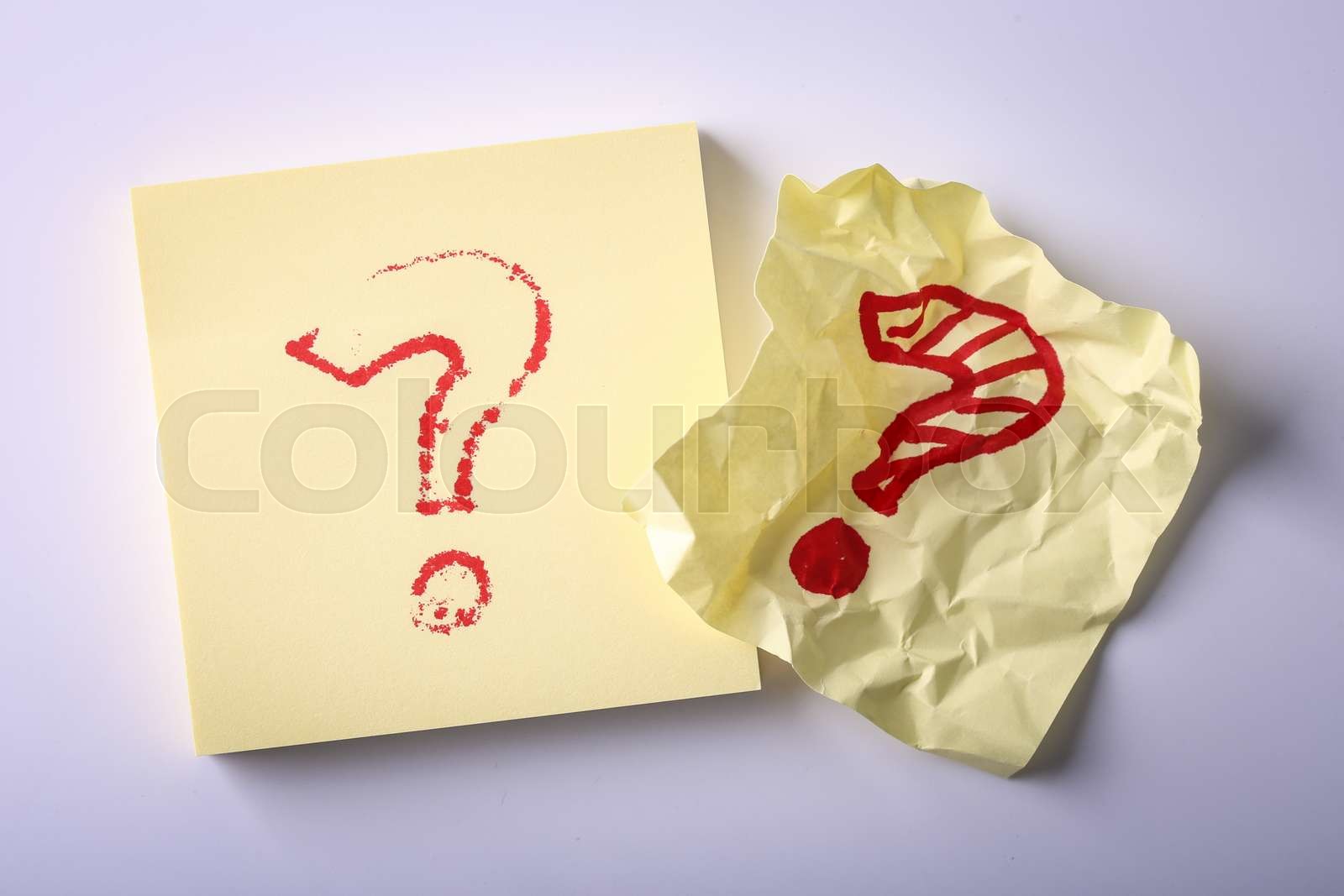 Question Mark Sticky Note | Stock image | Colourbox