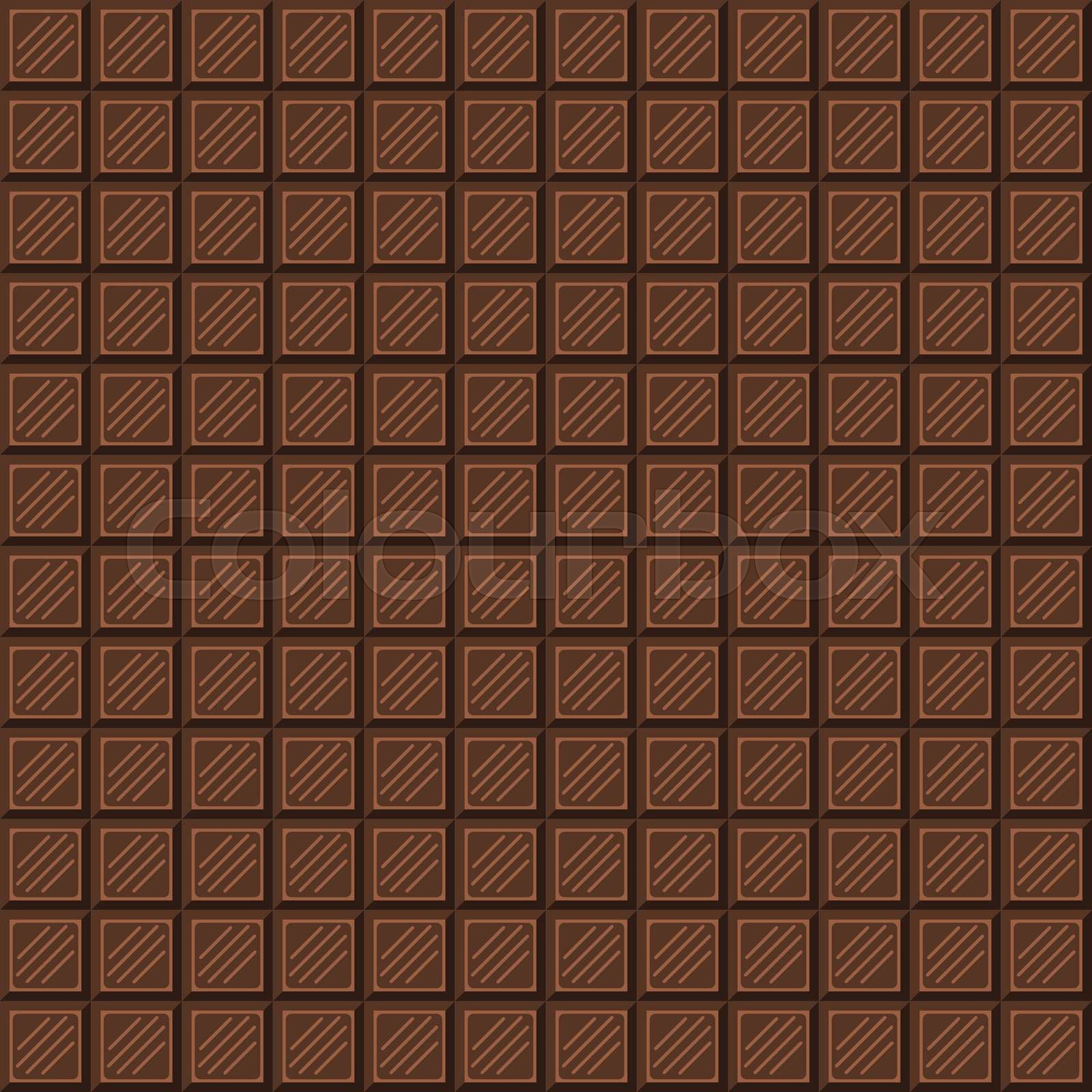 Chocolate bar seamless pattern. | Stock vector | Colourbox
