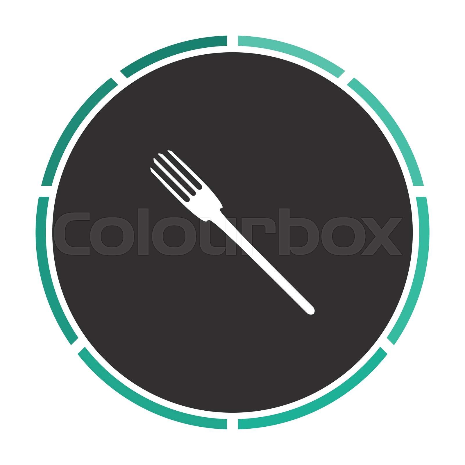fork computer symbol | Stock vector | Colourbox