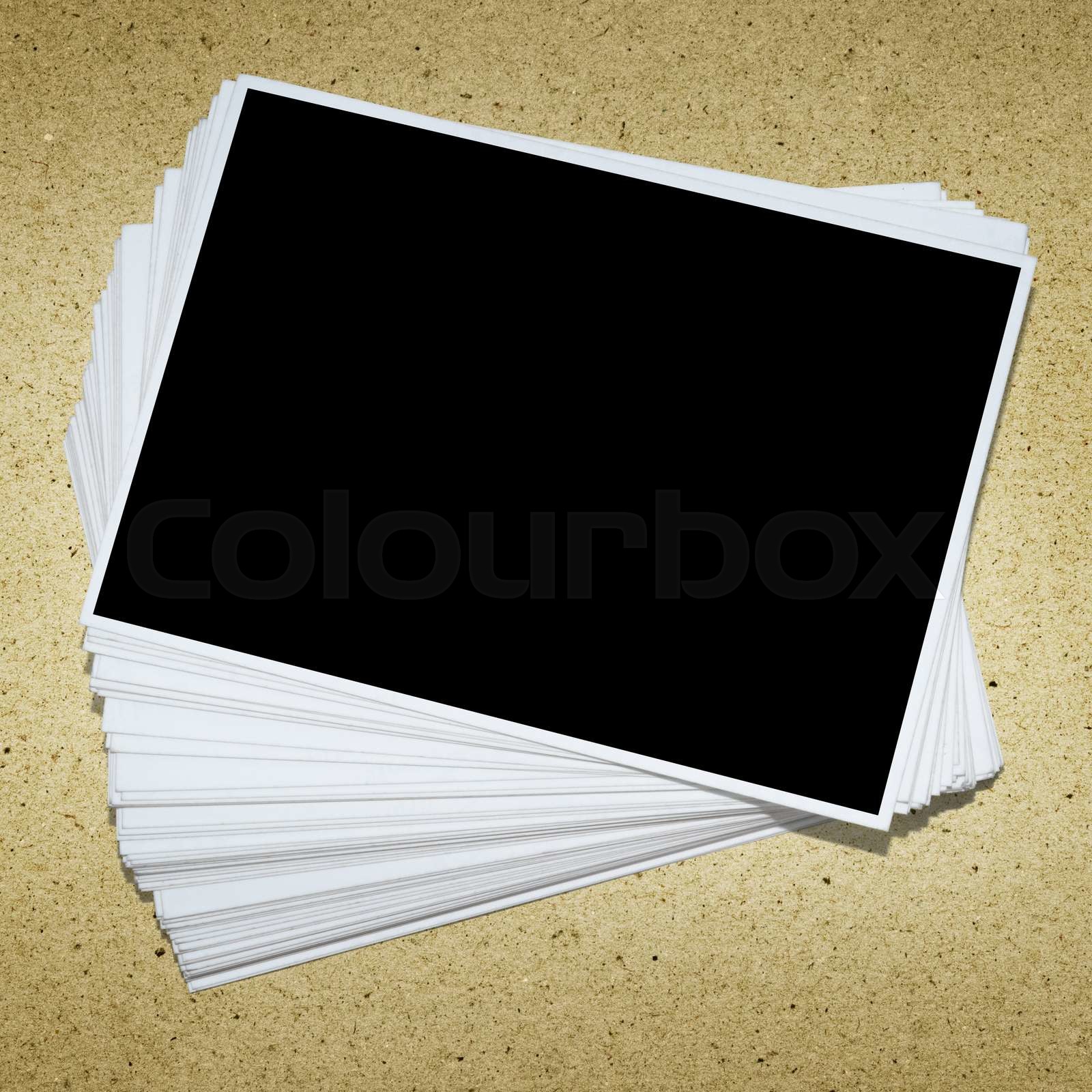 stack of photo frame include clipping path | Stock image | Colourbox
